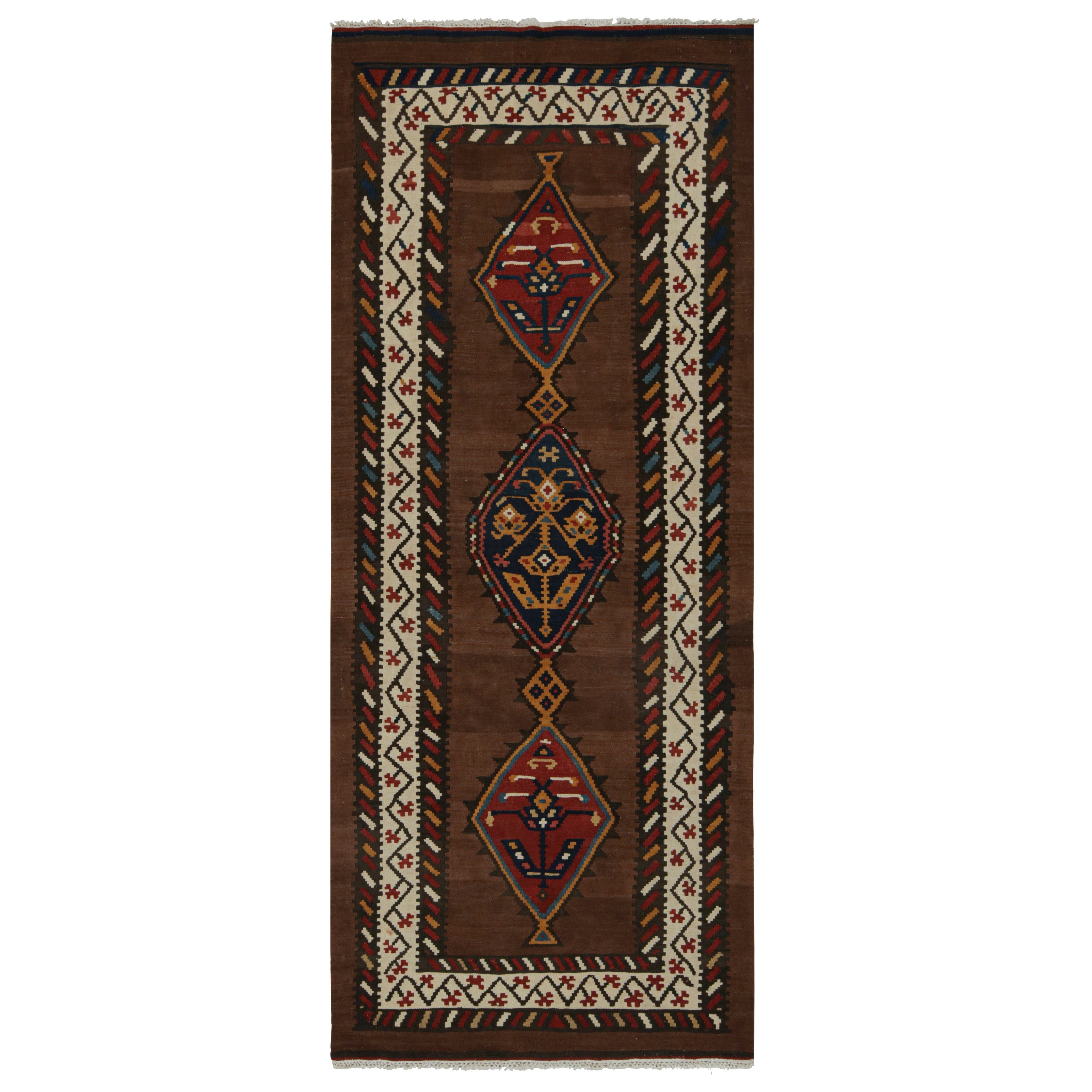 Vintage Persian tribal Kilim Runner rug with Medallions from Rug and ...