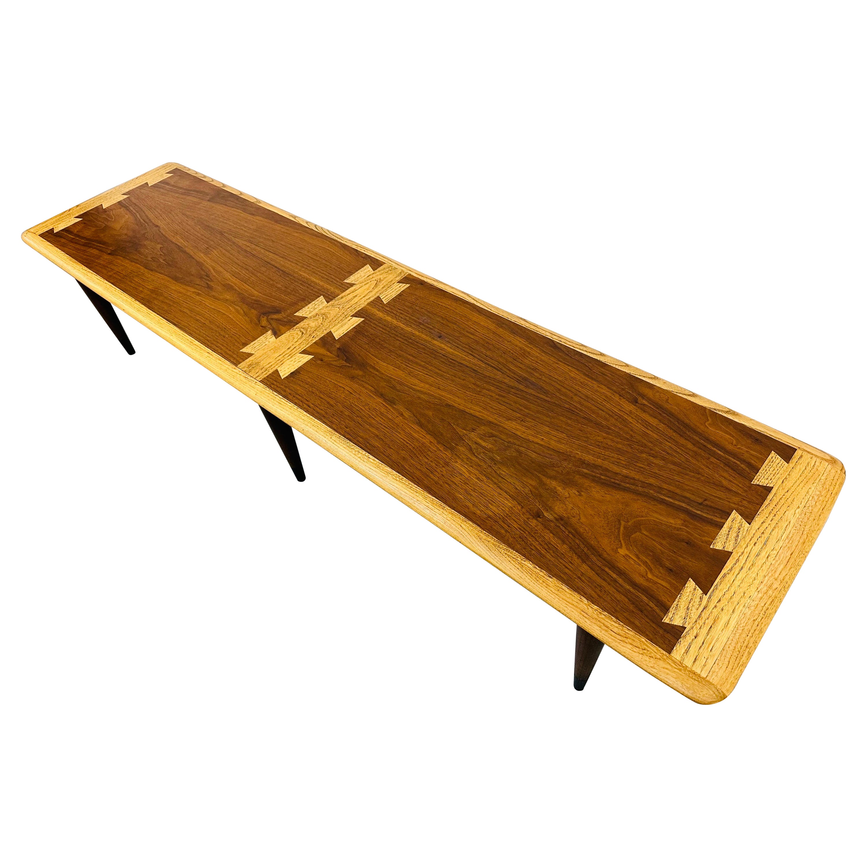 Rare Lovely Lane Acclaim Walnut Hall Console Table, Mid-Century Modern ...