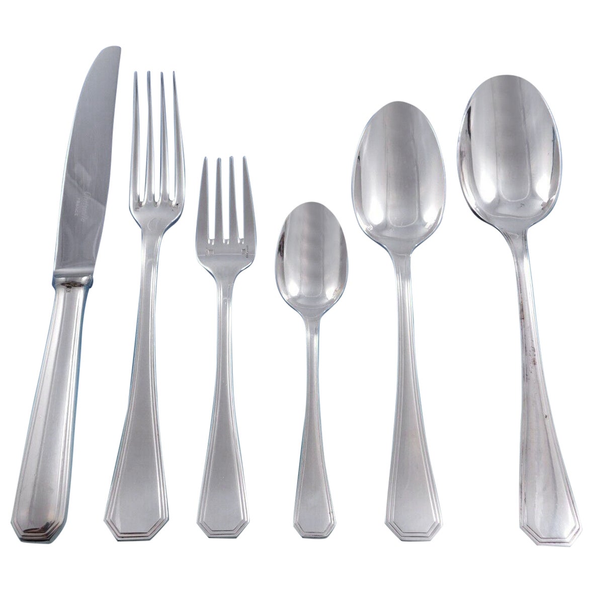 America by Christofle Silverplate Flatware Service for 36 Dinner Set ...