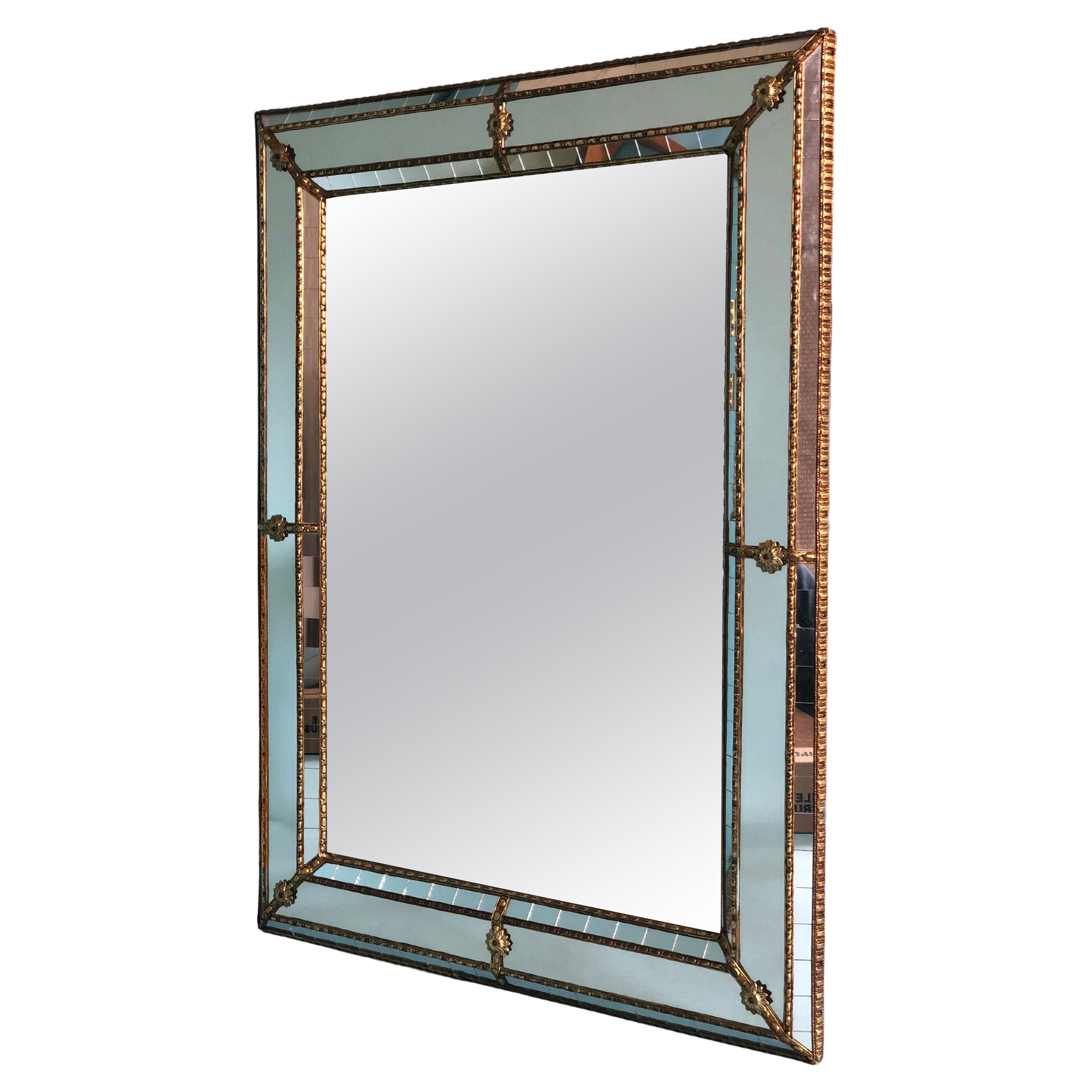 Vintage Venetian Full Length Mirror Hollywood Regency in Gold Spain ...