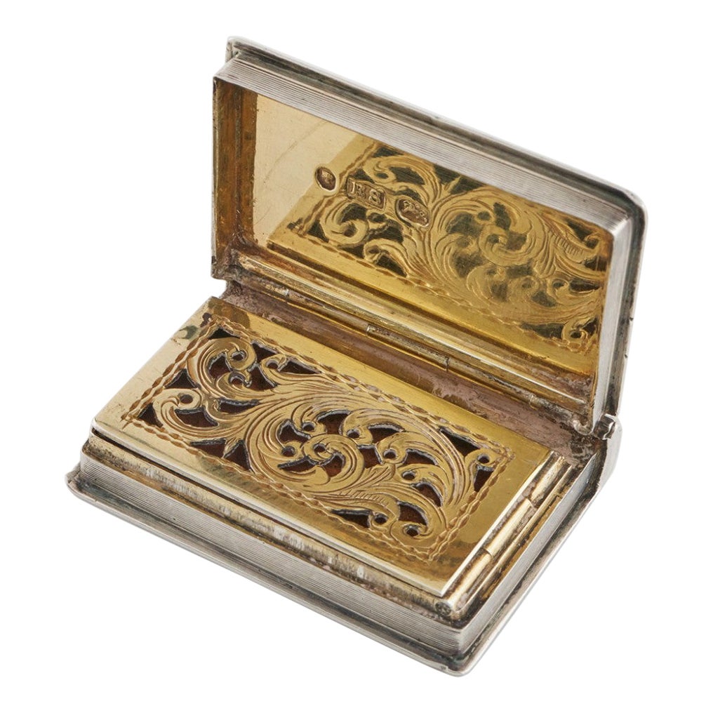 Edward Smith Sterling Silver Vinaigrette Birmingham 1831 For Sale at ...