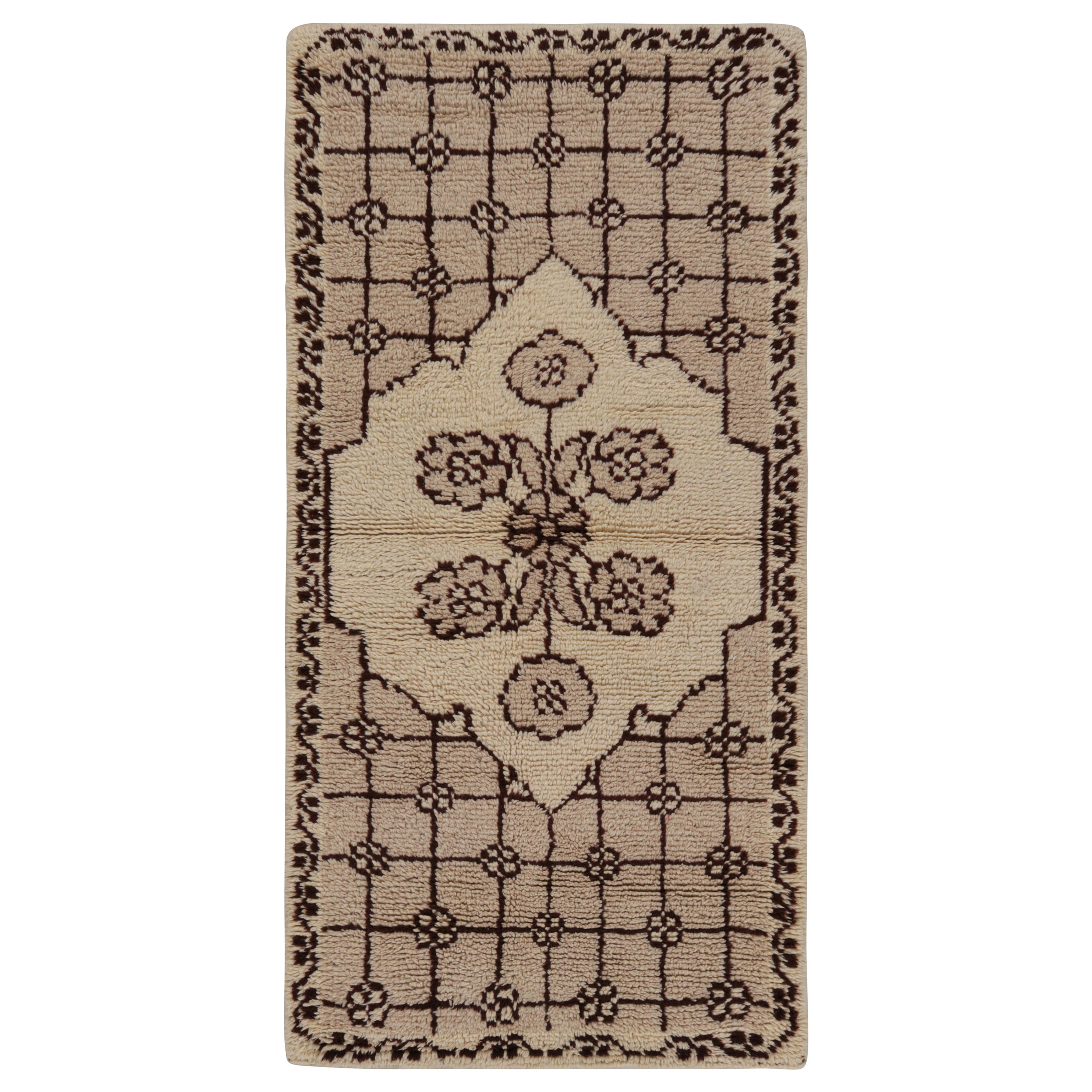 Vintage Tulu Shag Rug, with Neutral Geometric Patterns, from Rug and ...
