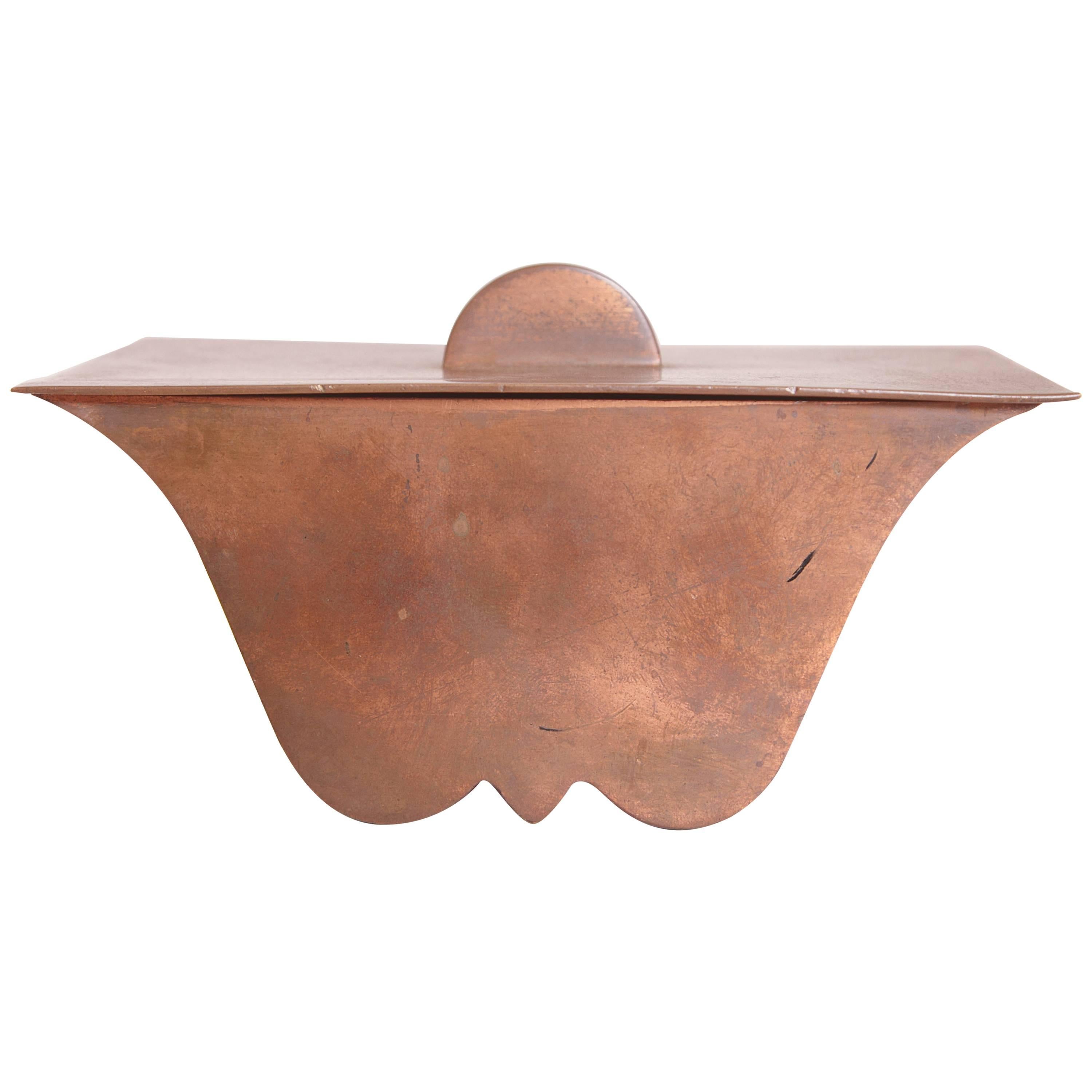 Machine Age Art Deco Albert Reimann Copper Wing Box for Chase ...