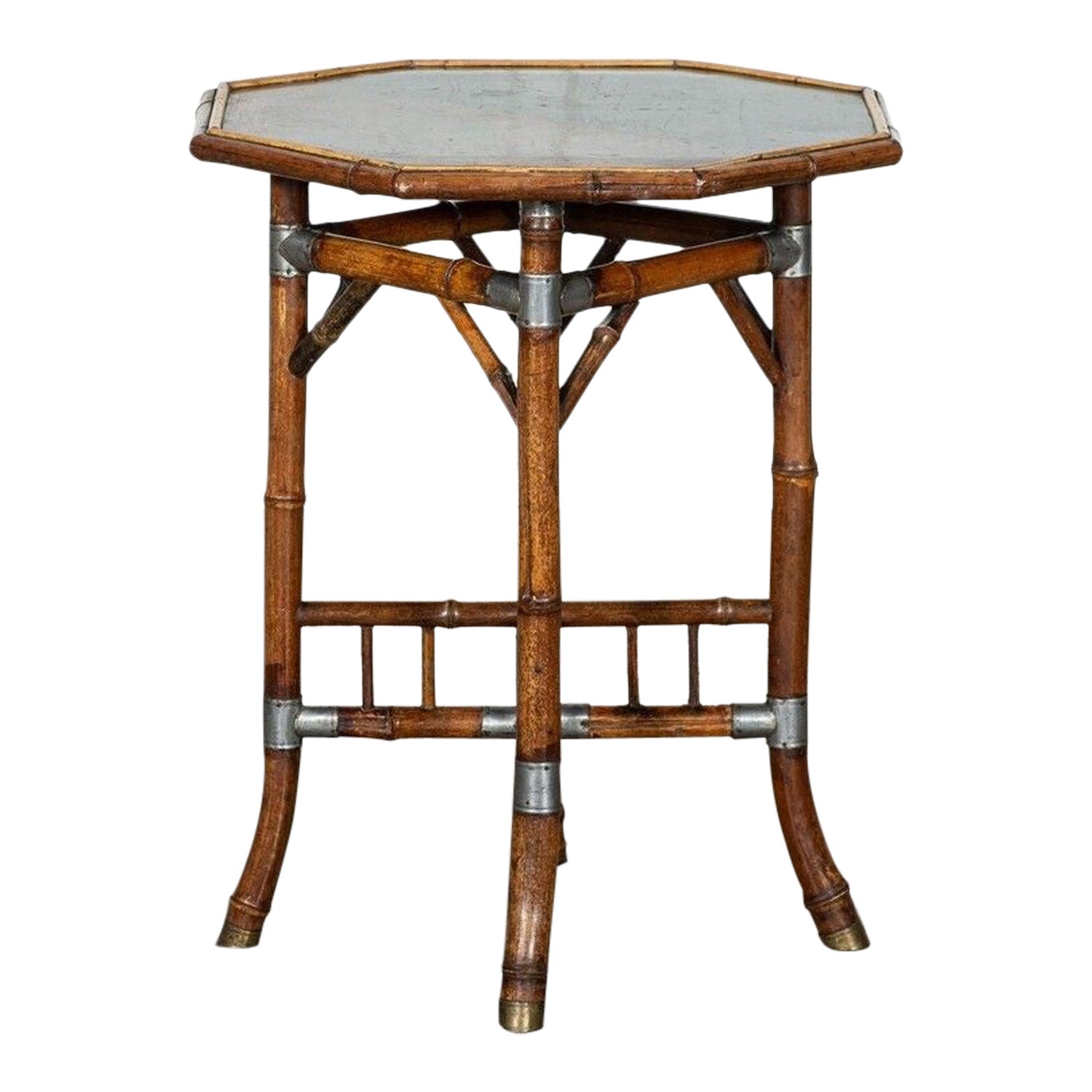 19thC Bamboo Chinoiserie Table For Sale at 1stDibs