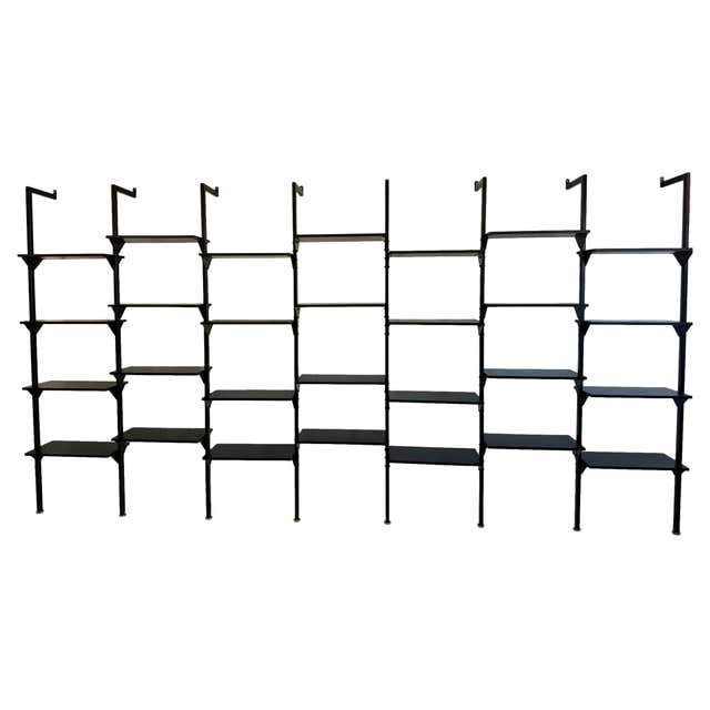 Italian 1950s Three Section Cabinet And Shelving System For Sale At 1stdibs