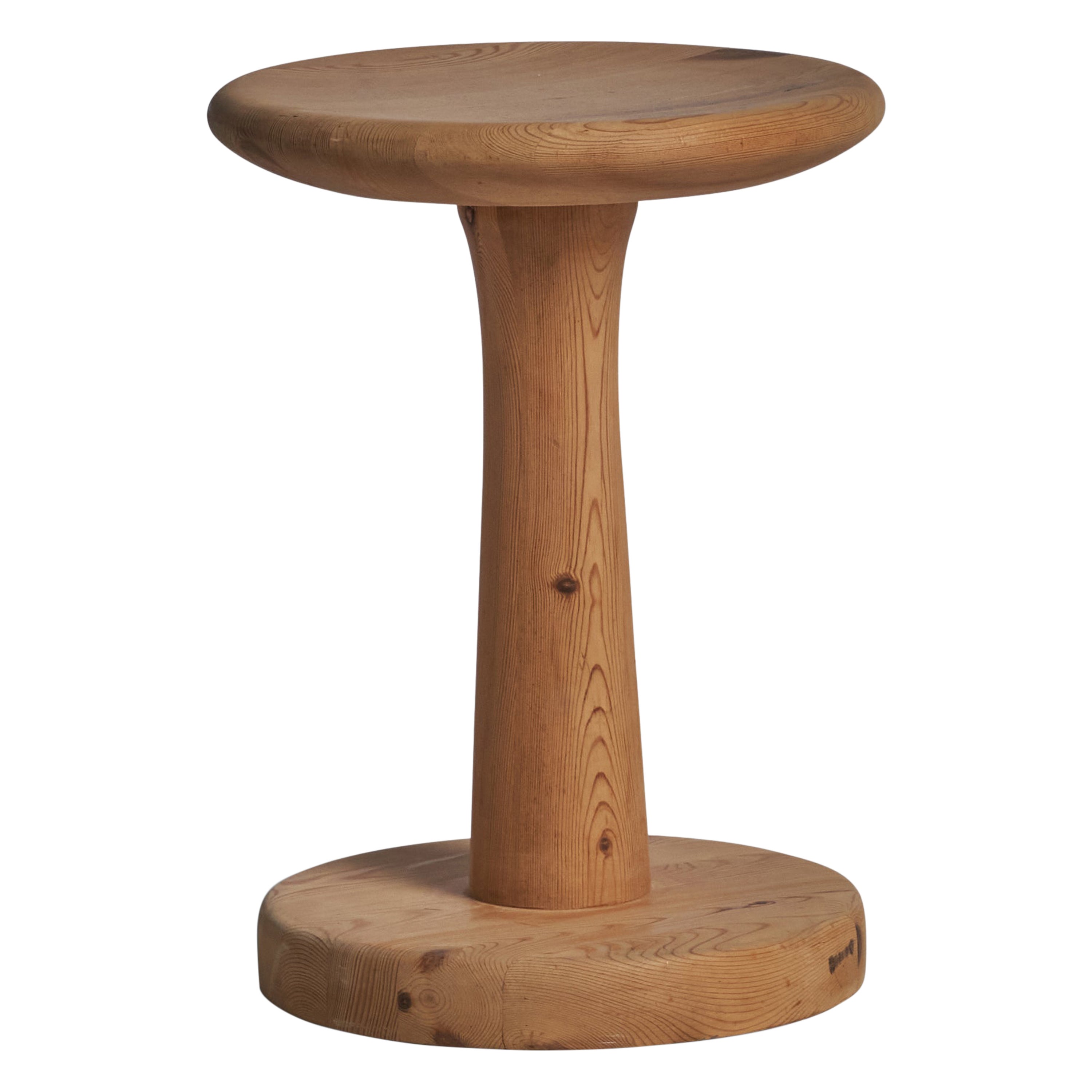 Swedish Designer, Stool, Pine, Sweden, 1970s For Sale at 1stDibs