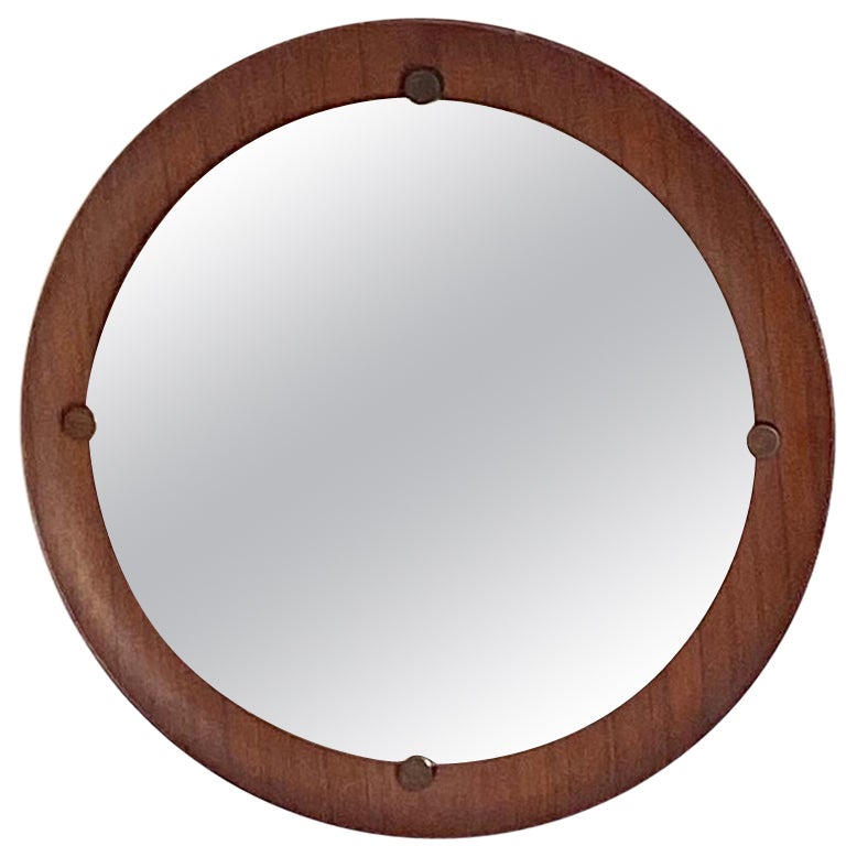 Vintage Curved Surrealist Wood Frame Mirror at 1stDibs | curved frame ...