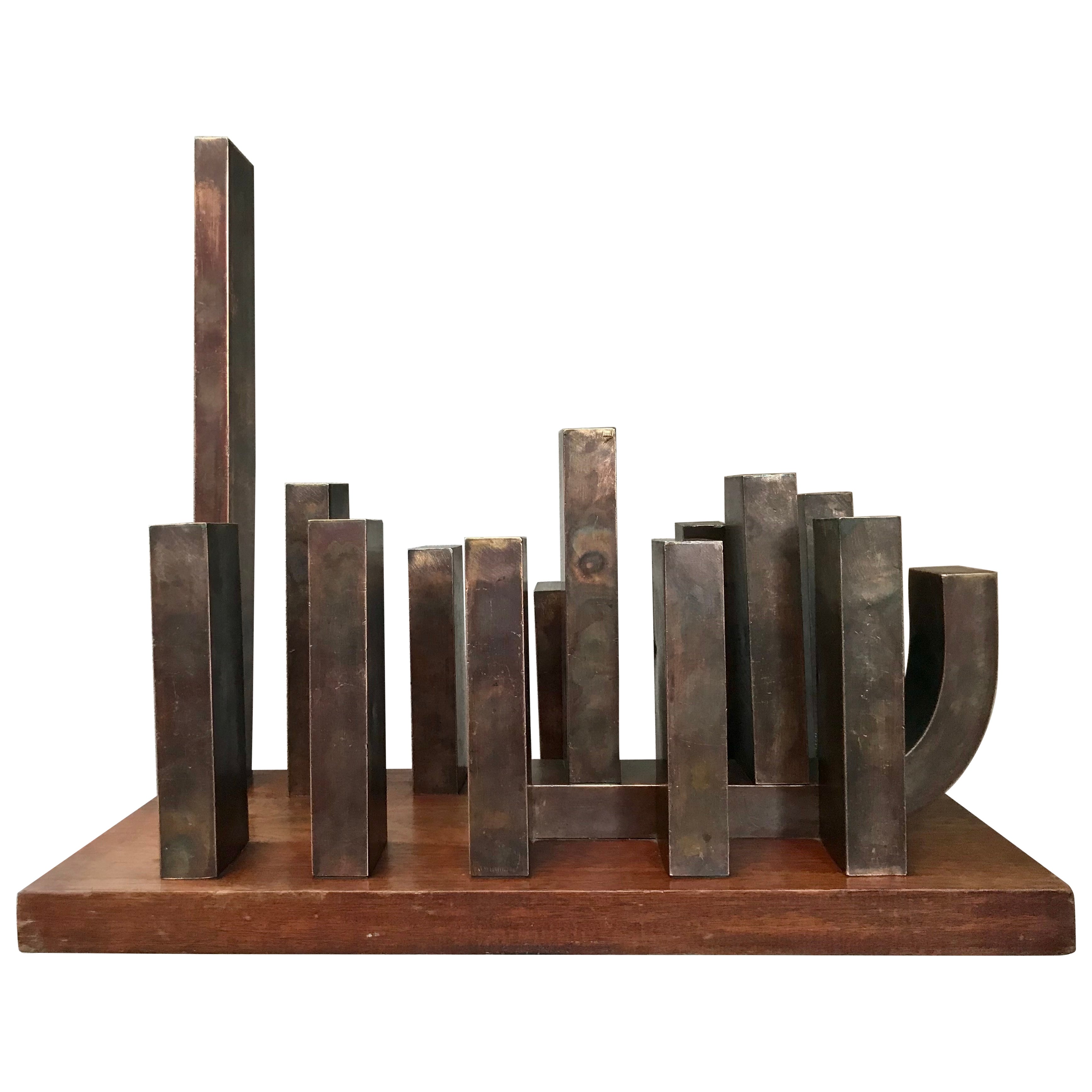 Architectural Bronze Sculpture with Chop Mark, 20th Century For Sale at ...