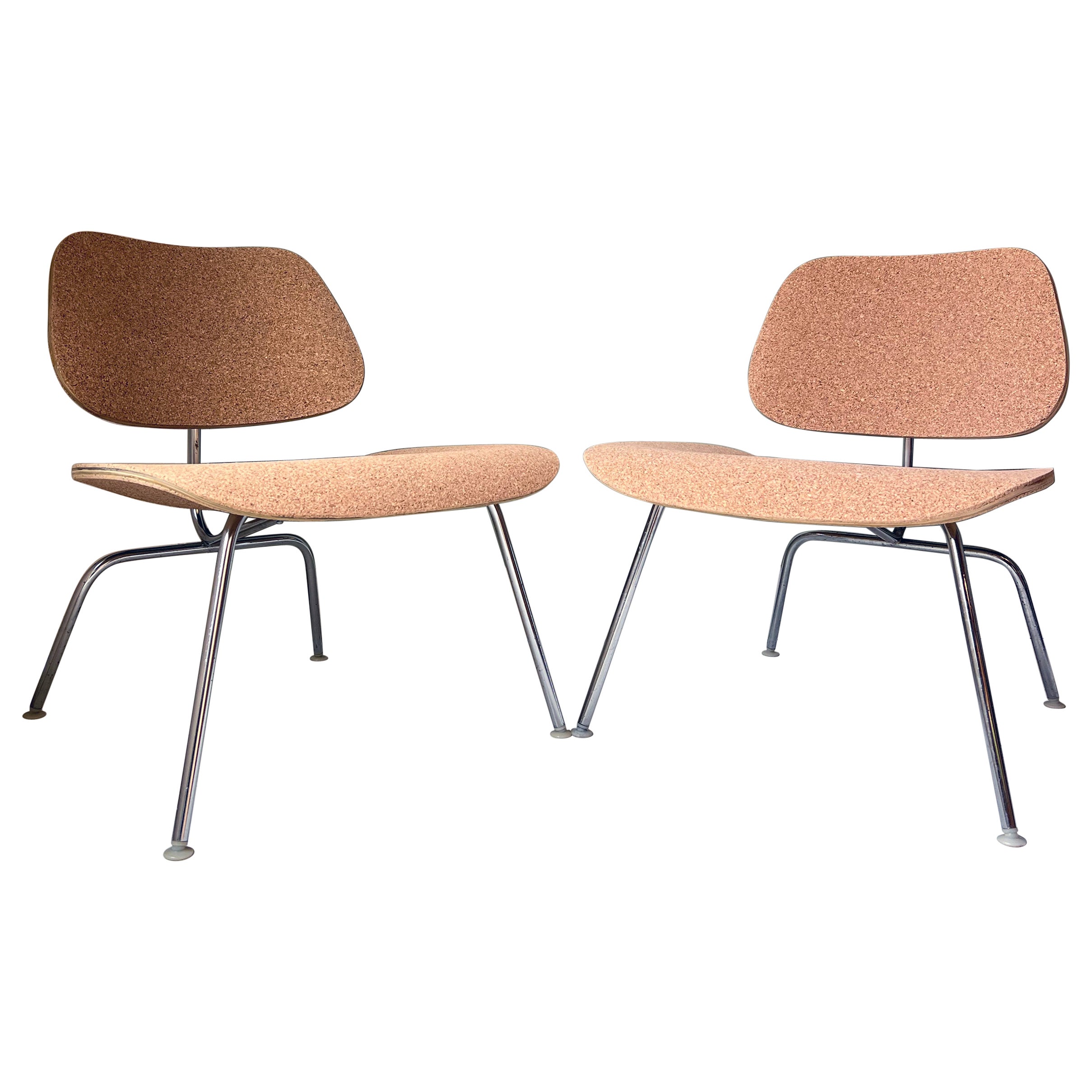 Pair of Vintage Eames LCM Lounge Chairs for Herman Miller - New Custom ...