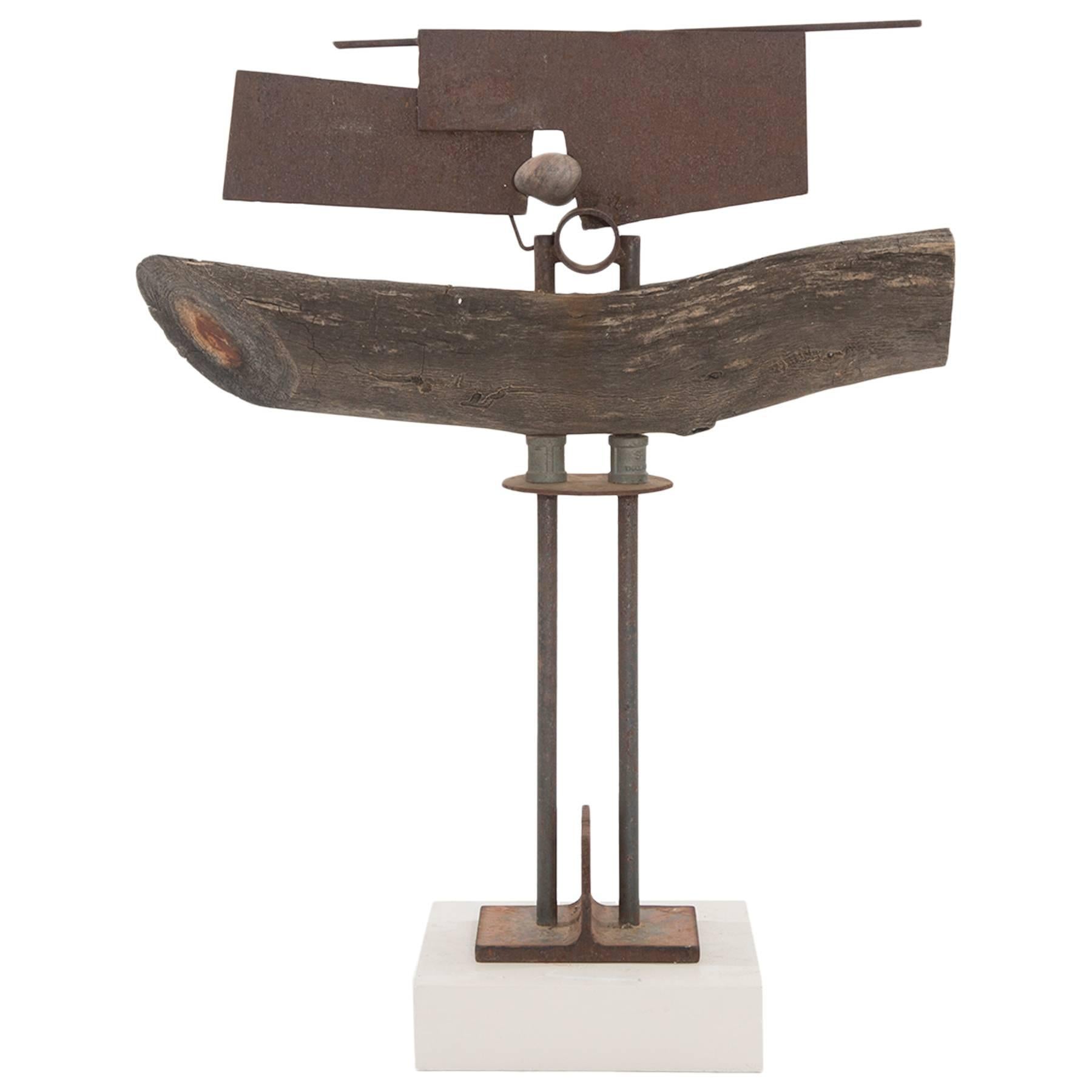 Tent Post Sculpture in Wood and Steel by Nupe Tribe of Nigeria at 1stDibs