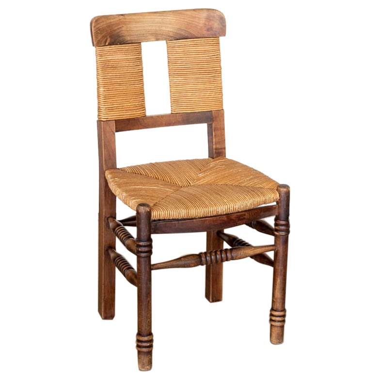 French Bobbin Wood Chair For Sale at 1stDibs