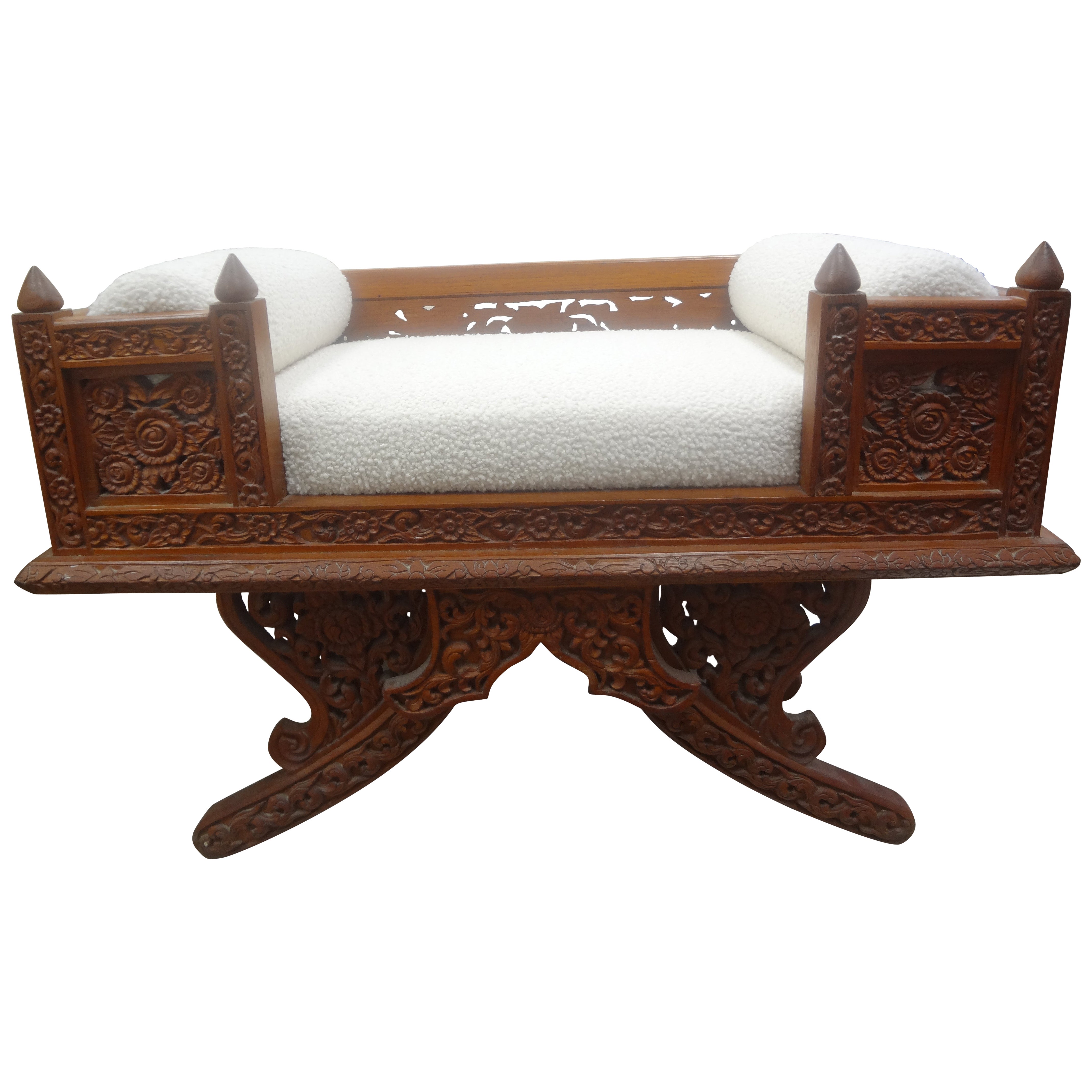 Teak Howdah Elephant Saddle Chair For Sale at 1stDibs