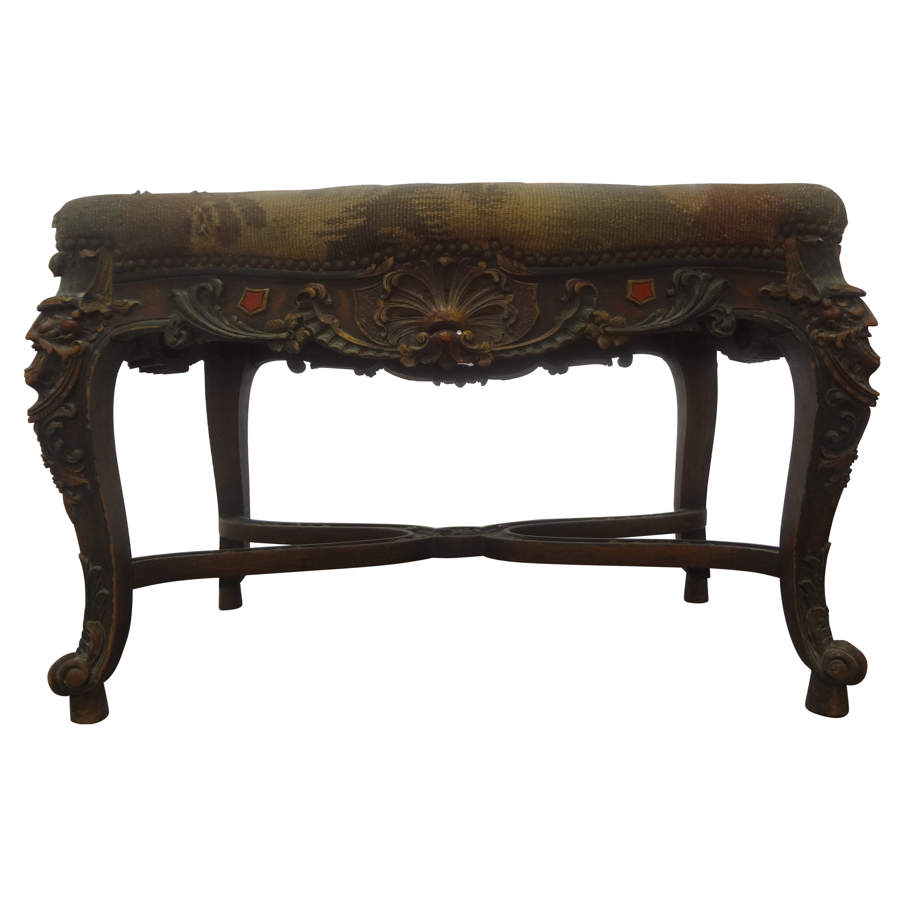 19th Century French Louis XIV Style Bench For Sale at 1stDibs