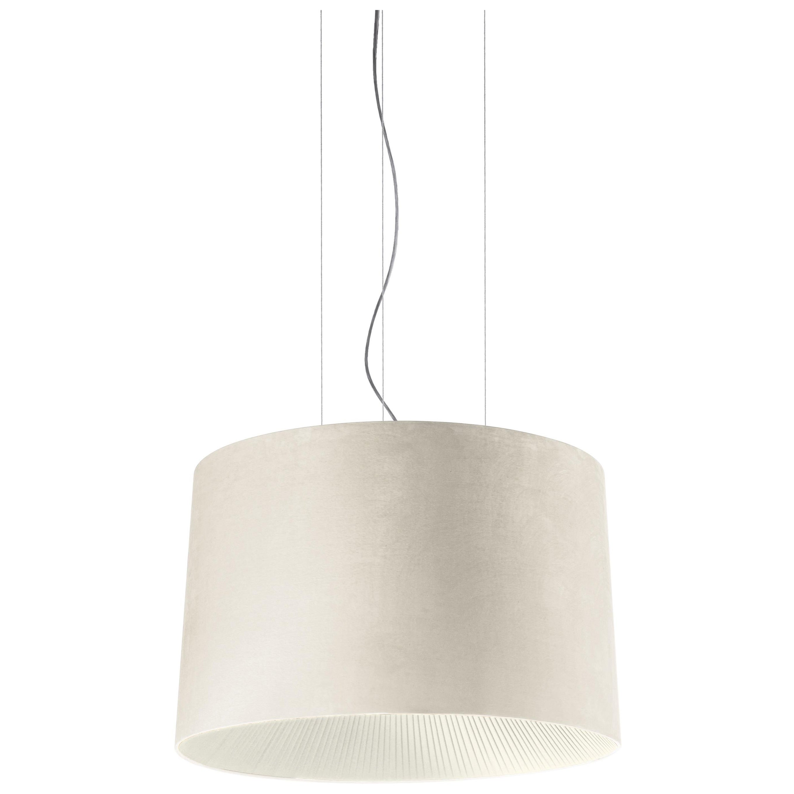 Axolight Large Velvet LED Pendant Lamp in White by Manuel and Vanessa ...