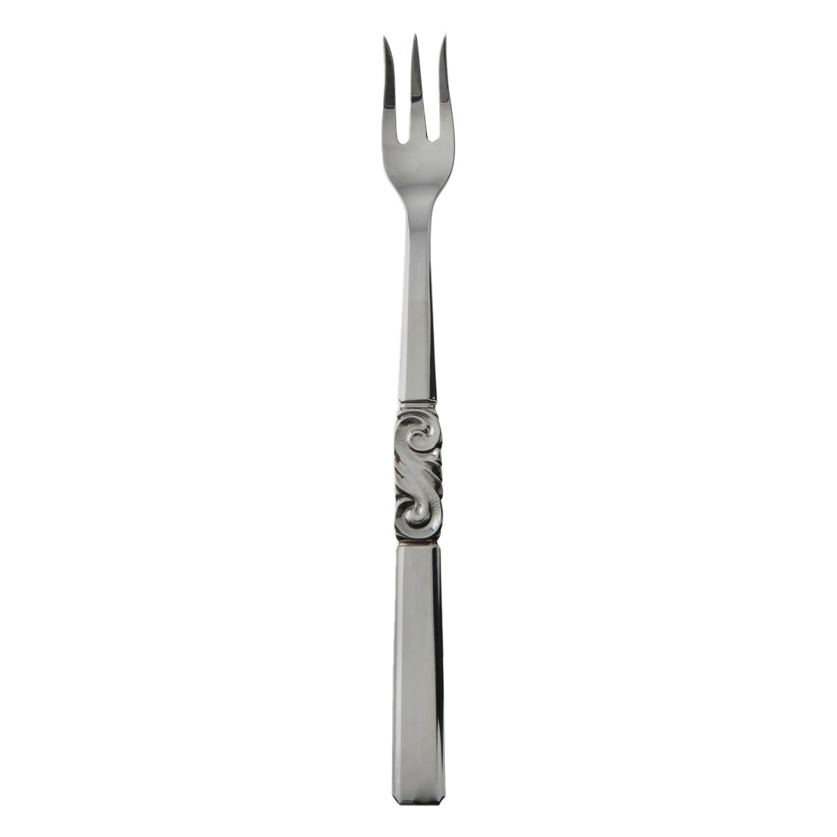 Georg Jensen Bittersweet Sterling Silver Seafood Cocktail/Oyster Fork ...