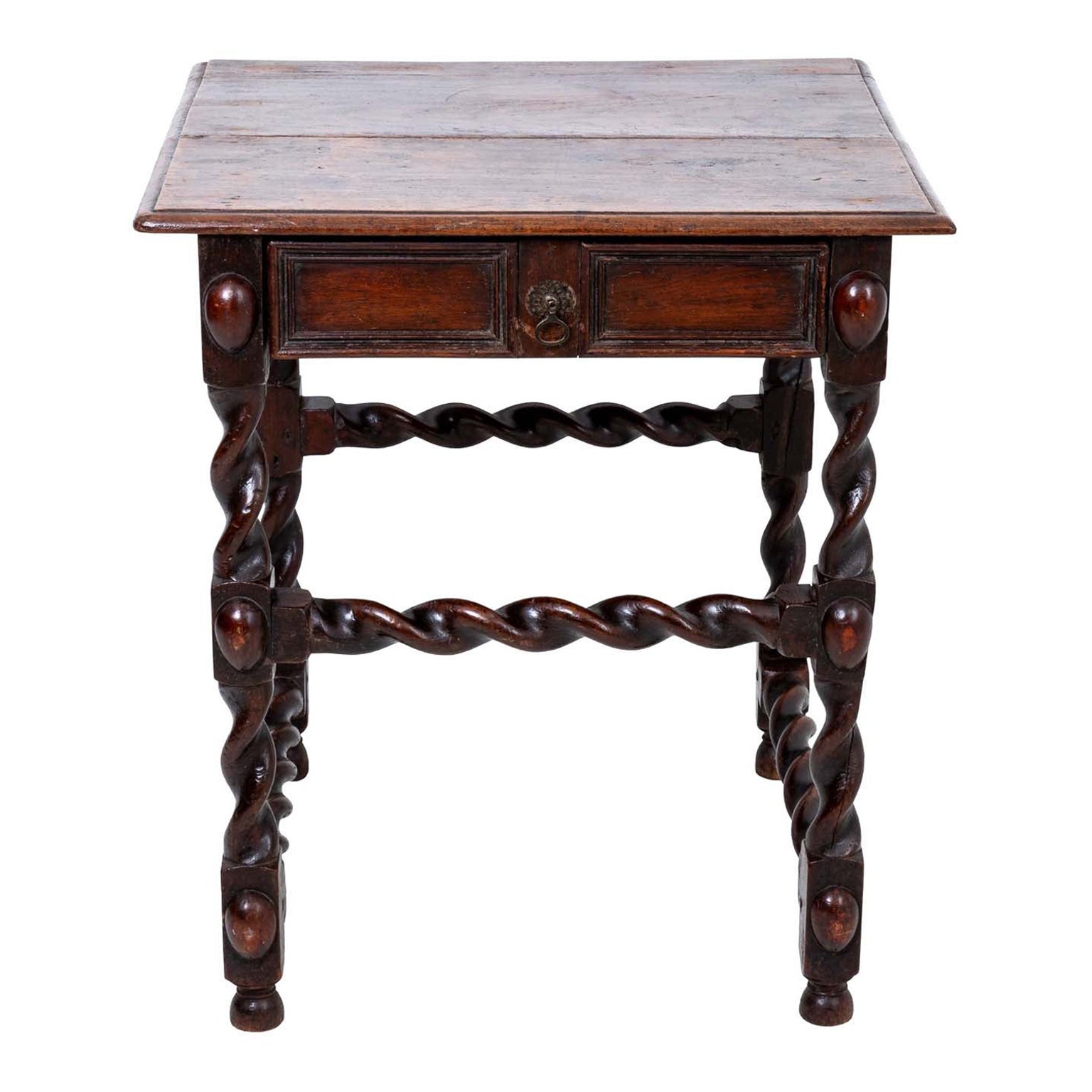 19th century Spanish chestnut table For Sale at 1stDibs