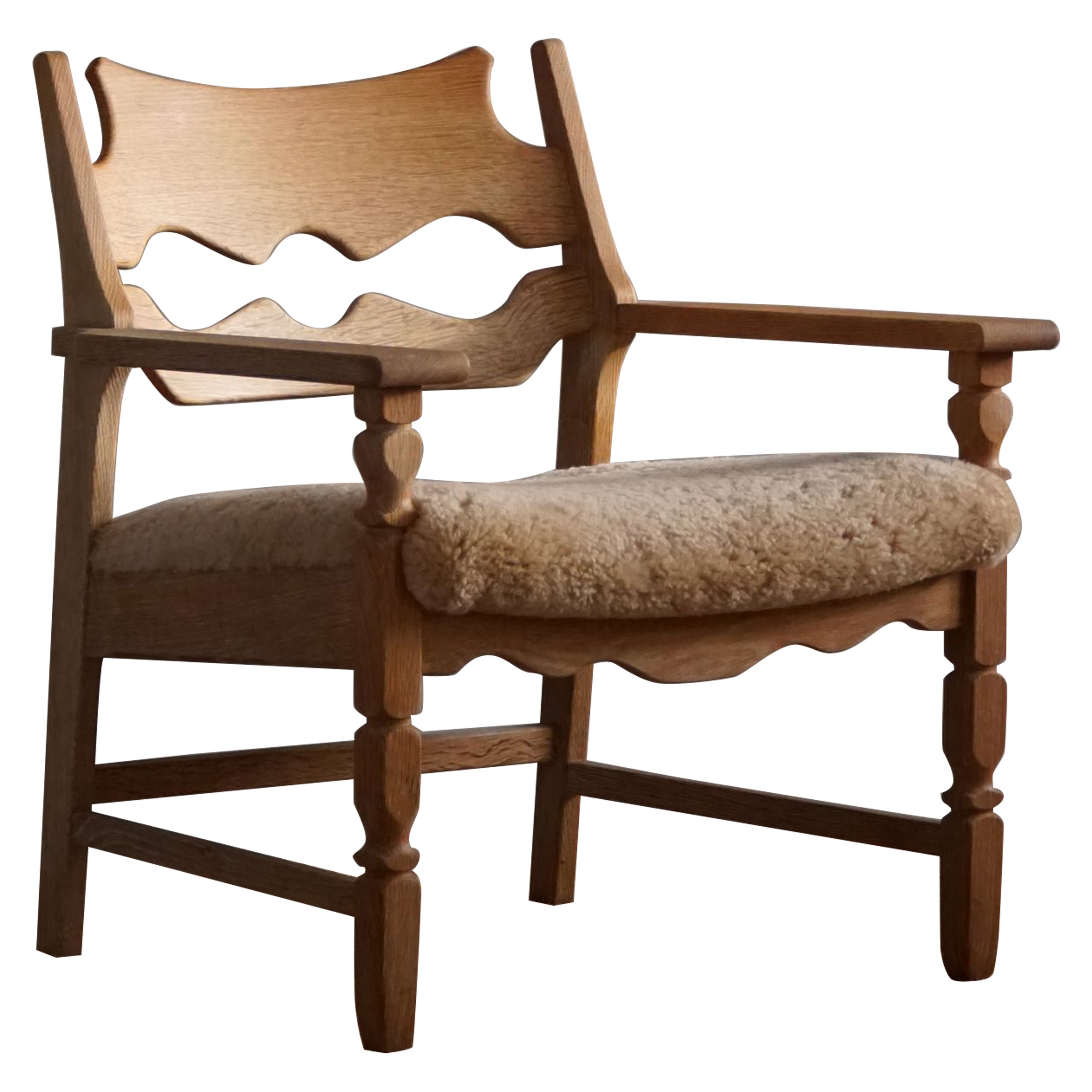 Razorblade Lounge Chair by Henning Kjærnulf, Danish Mid Century Modern ...