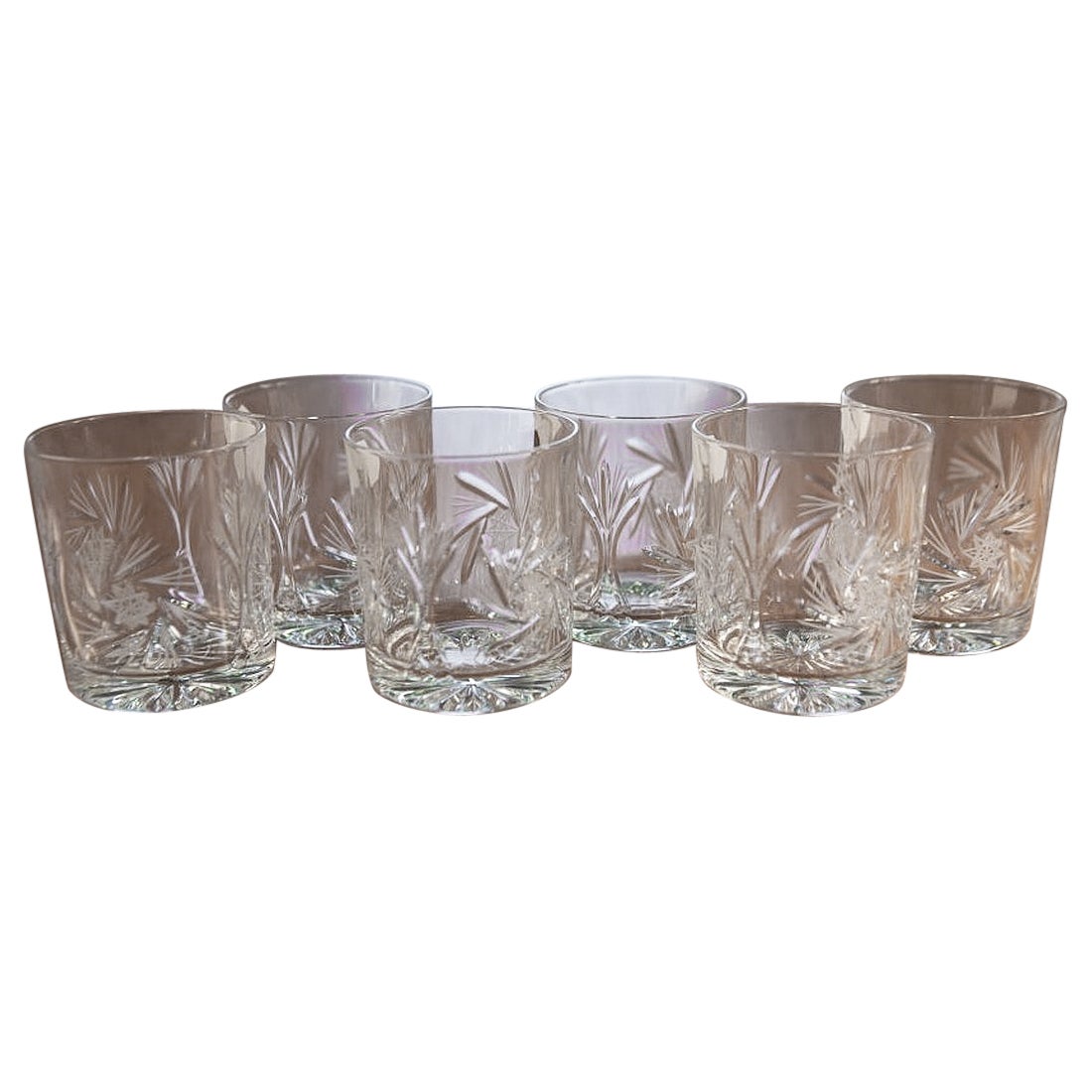 Set of 6 New 25 Ml Crystal Shot Glasses - Craftwork Julia Poland For ...