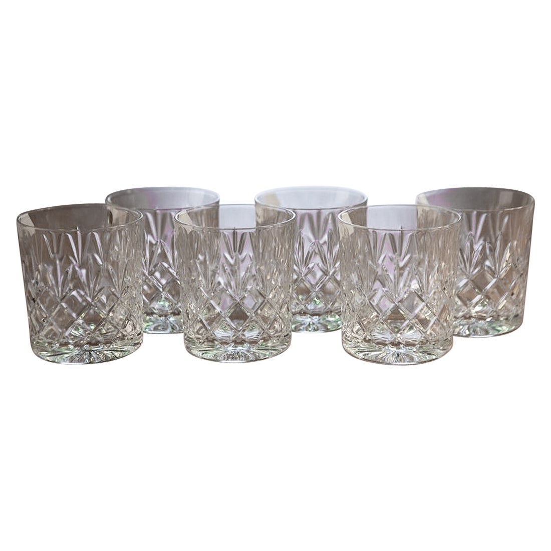 Set of 6 320 Ml Crystal Whiskey Lowball Glasses - Crystal Craftwork ...