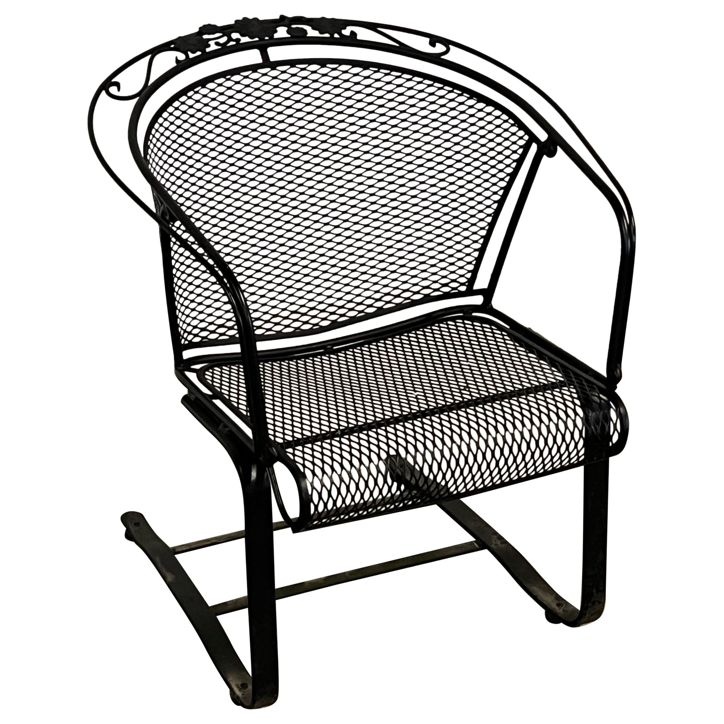 Vintage Mid-Century Salterini Curve Back Outdoor Cantilever/Springer ...