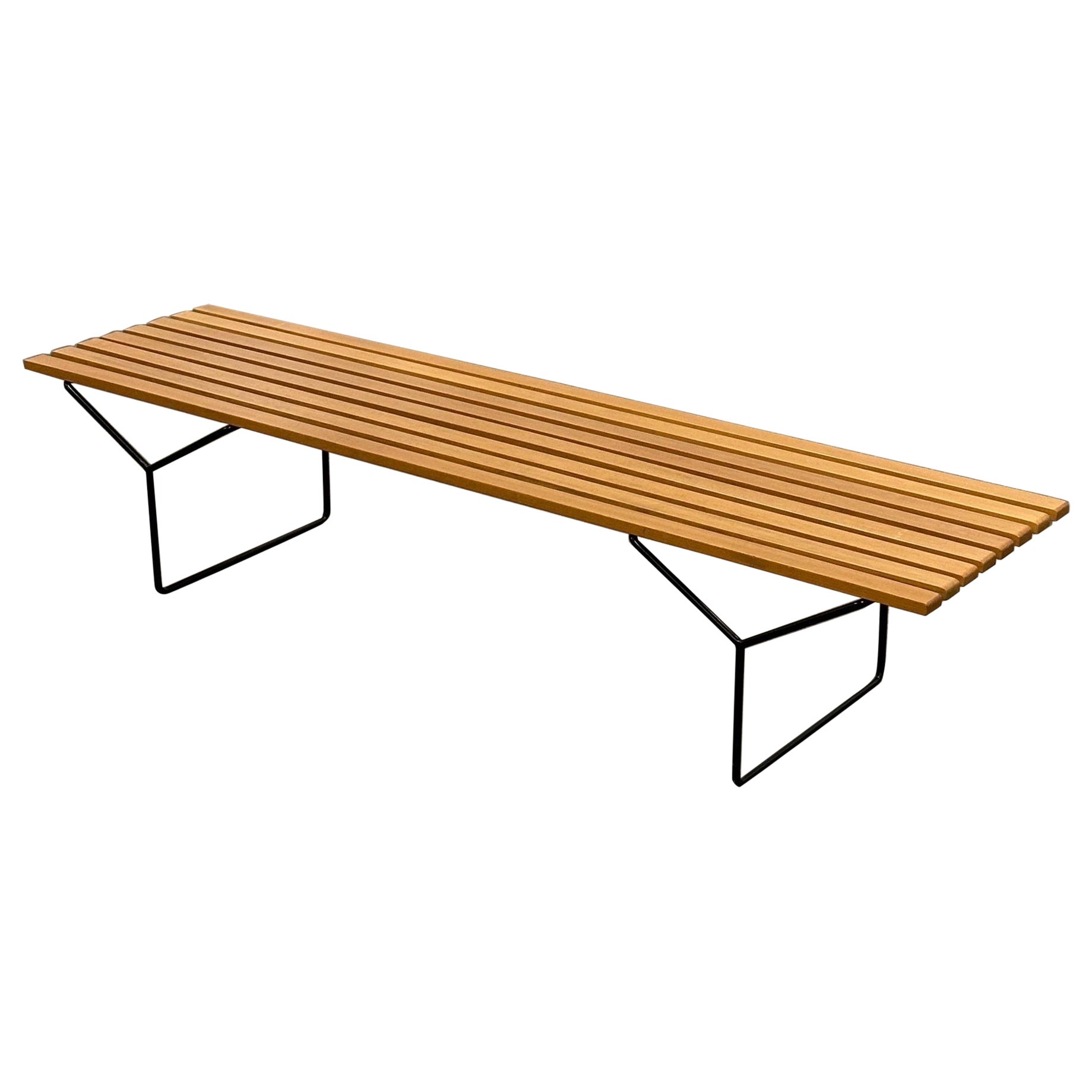 Slat Bench by Harry Bertoia for Knoll For Sale at 1stDibs