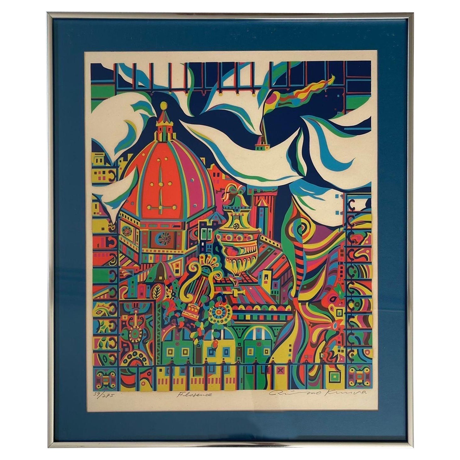Vintage Original Signed and Framed Artwork Titled “ Florence” by ...