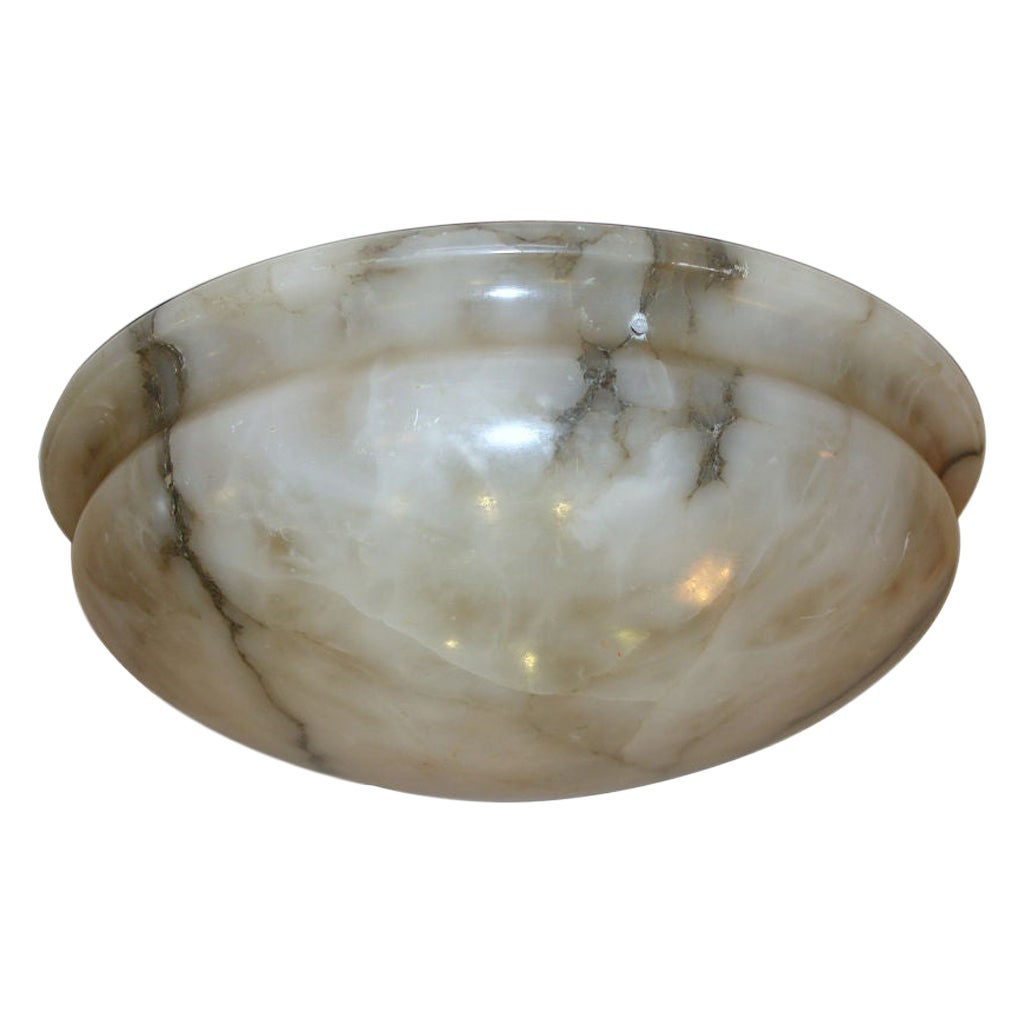 French Carved Alabaster Light Fixture at 1stDibs