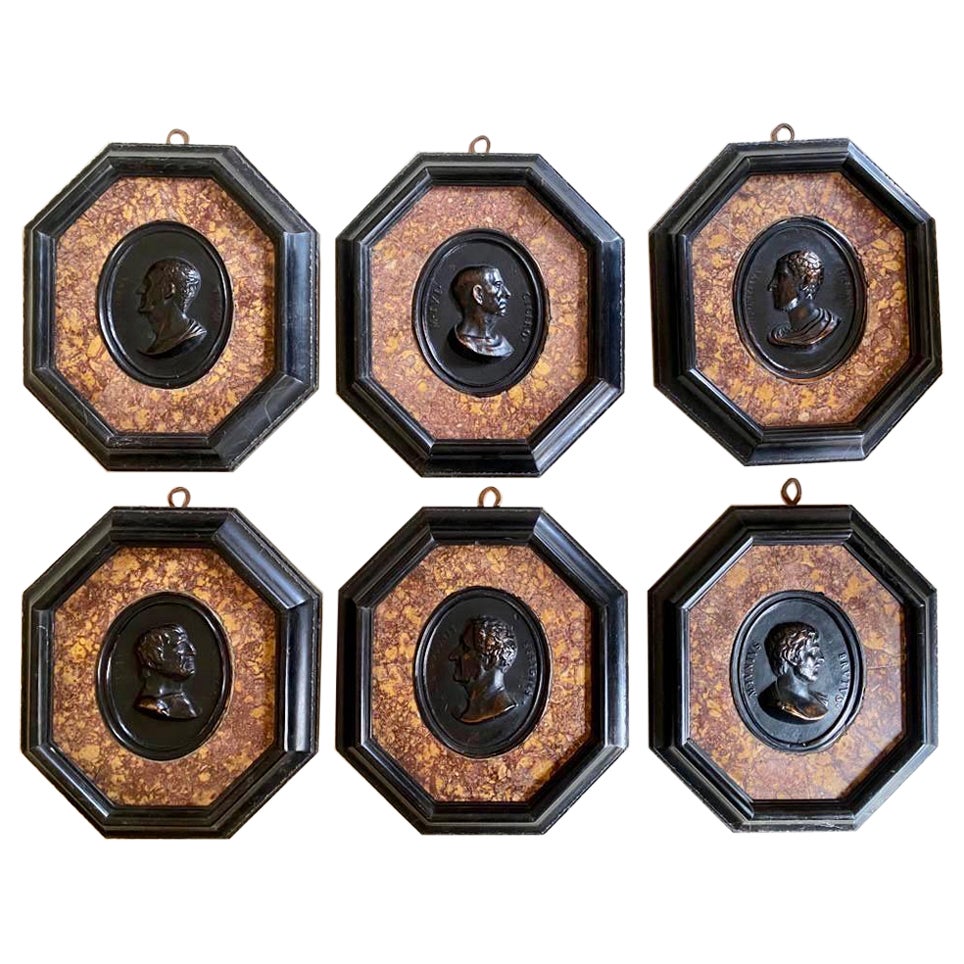 18th Century Set of Six Engraving Design for a Clock by J.F Forty For ...