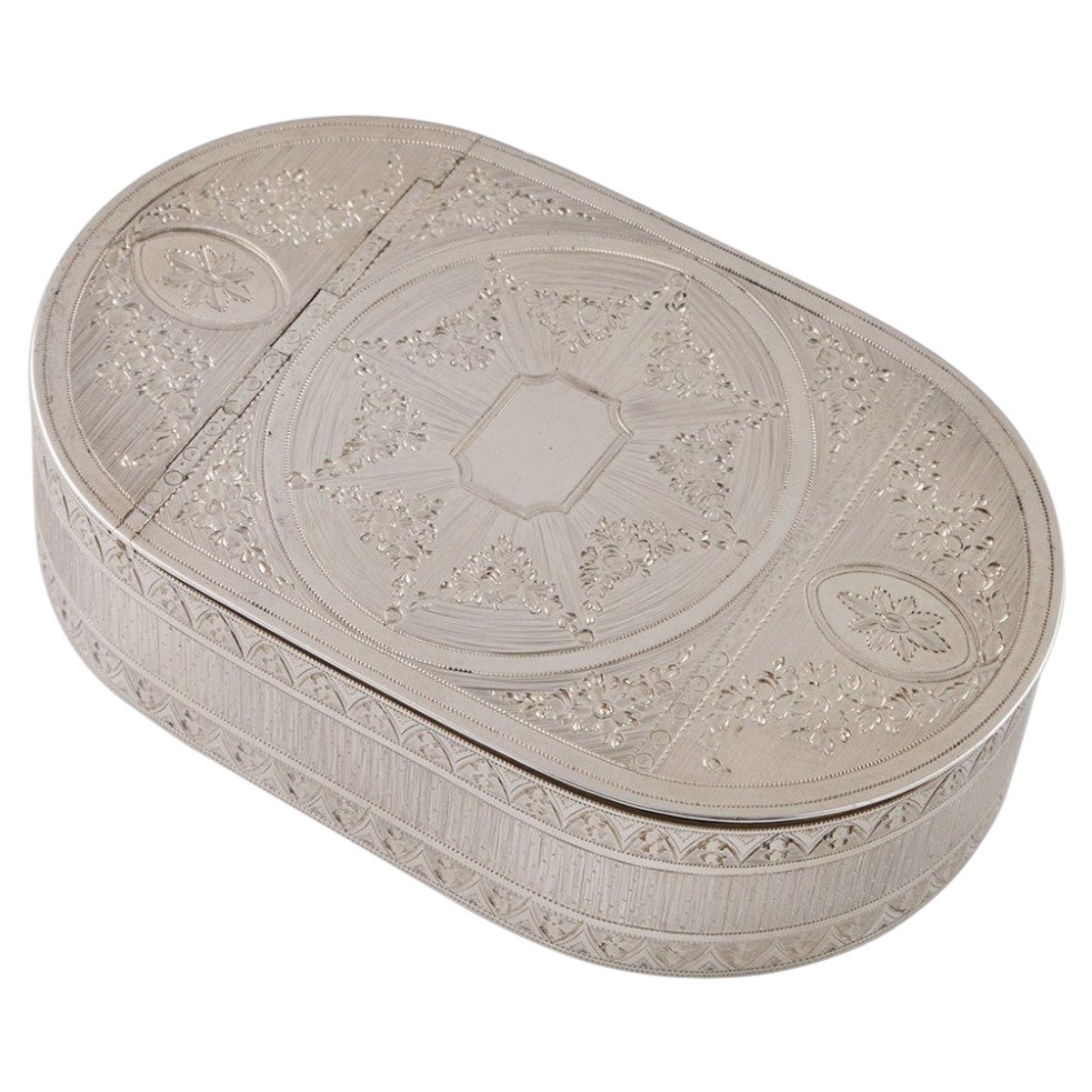 Large Silver Table Snuff Box, made by D and J Welby, London Assay, 1912 ...