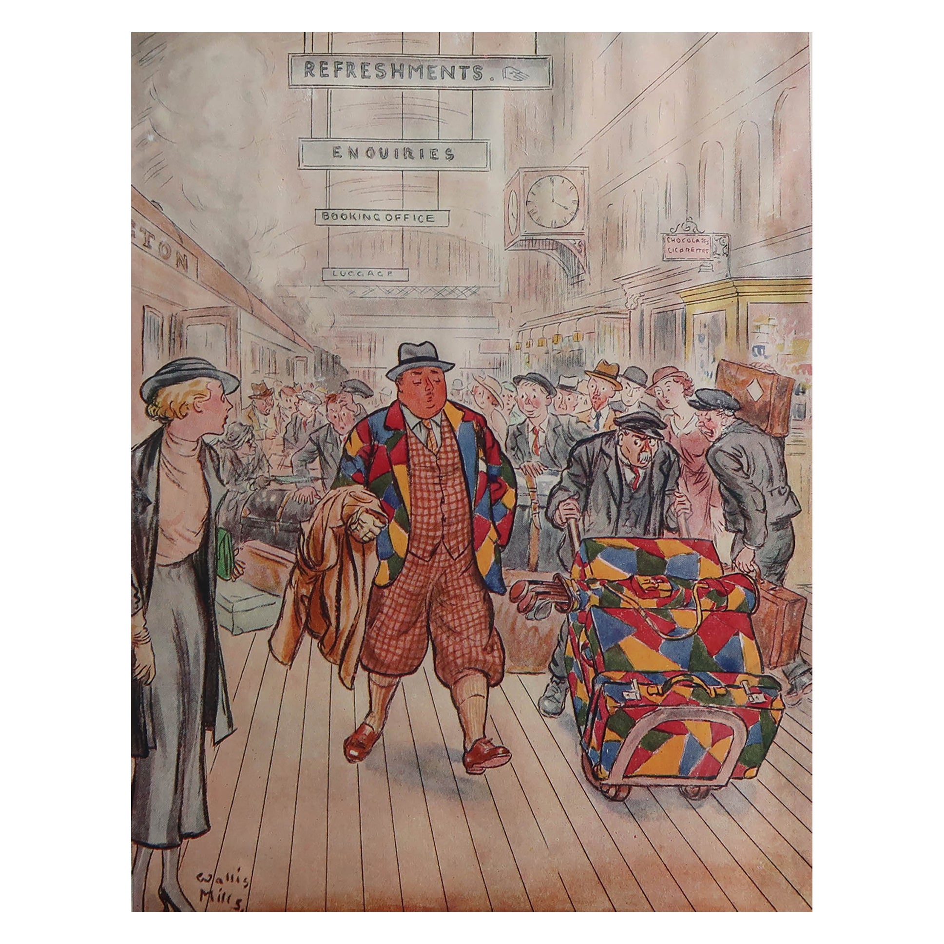 Original Vintage Print of A Cartoon By Arthur Wallis Mills. 1934 For ...