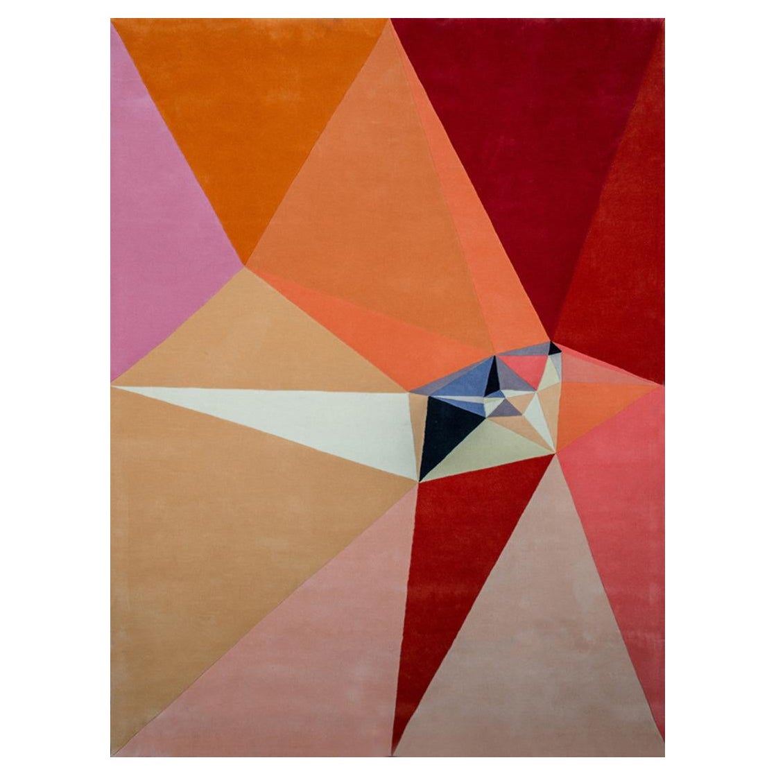 "Anterior - Neutral" / 6' x 9' / Hand-Carved Wool Rug For Sale at 1stDibs