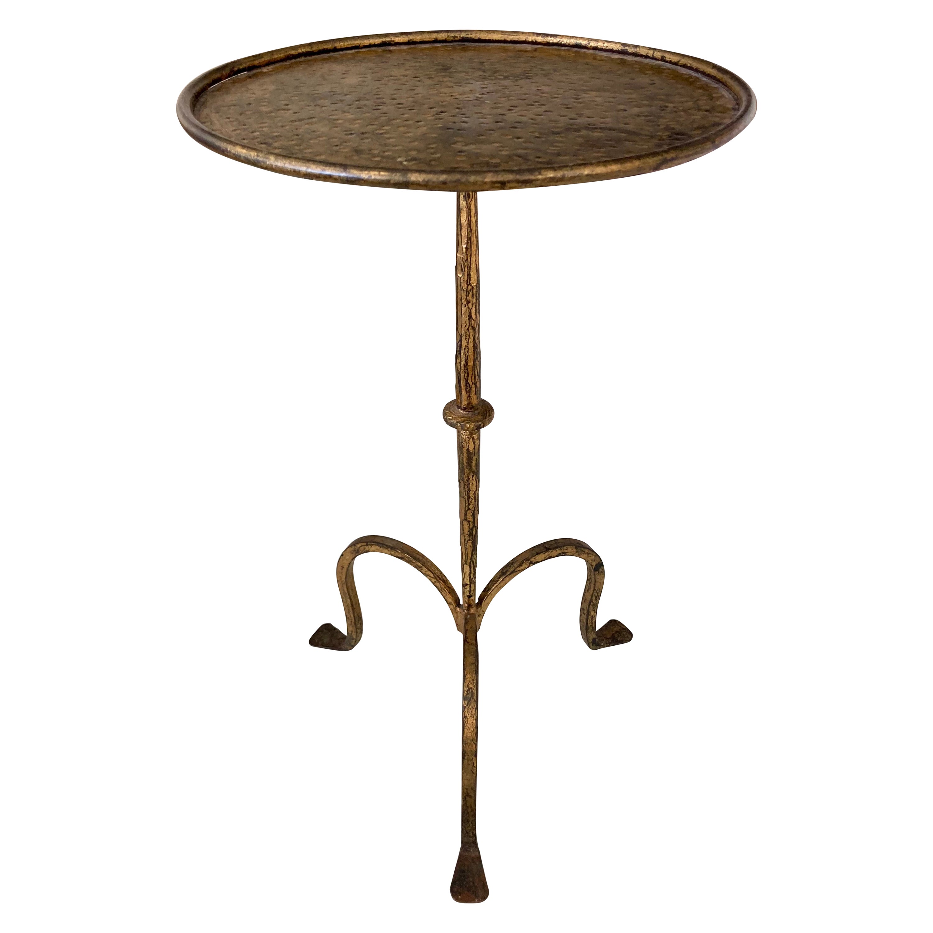 French Gilt Bronze Style Gueridon Cocktail Table For Sale at 1stDibs