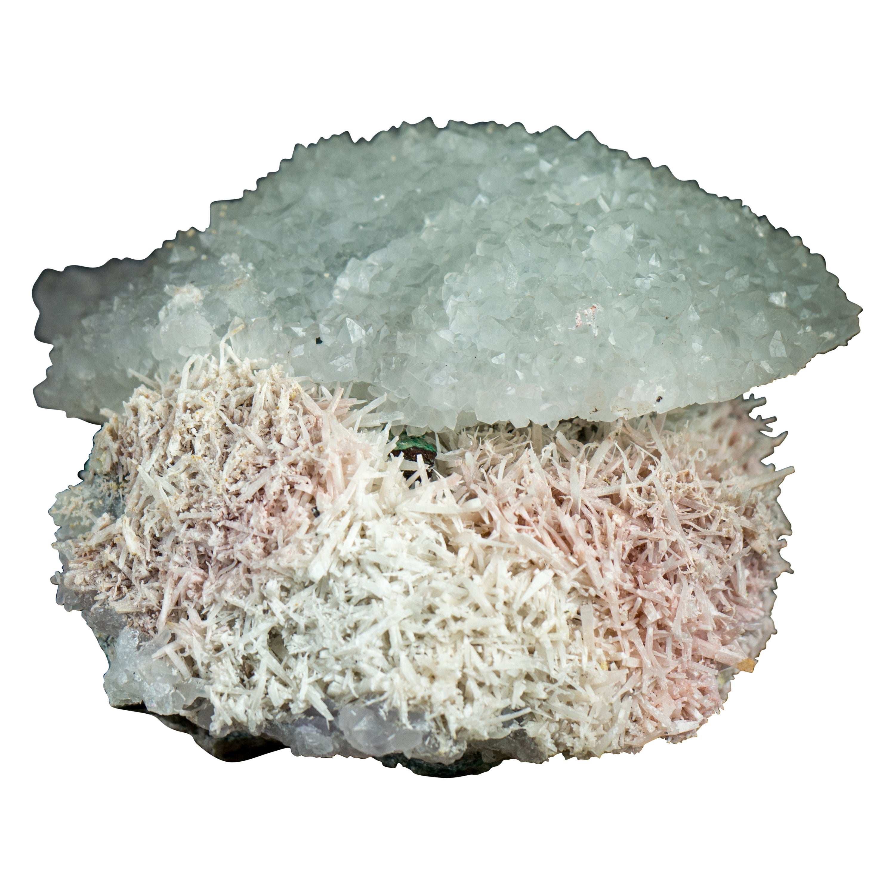 Natural Amethyst Flower Plate in its Pseudomorph Quartz Matrix "Te ...