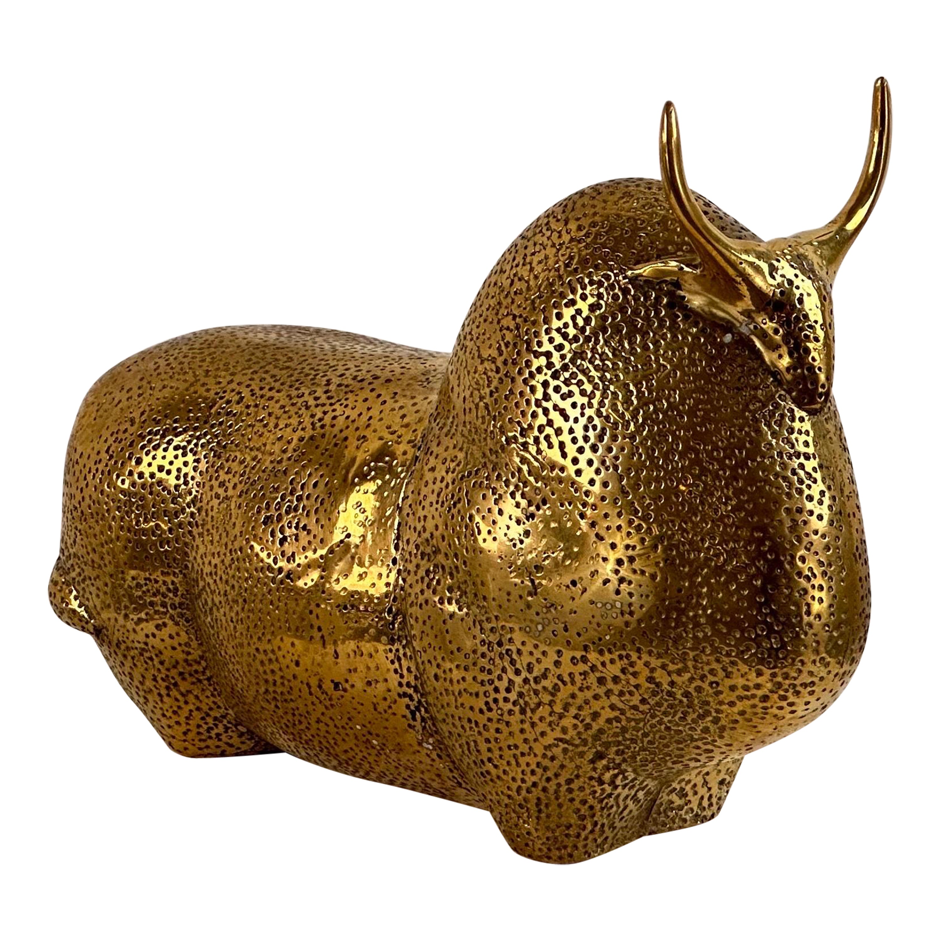 Murano Glass Sculpture of Green Bull, Made in Italy at 1stDibs | glass ...