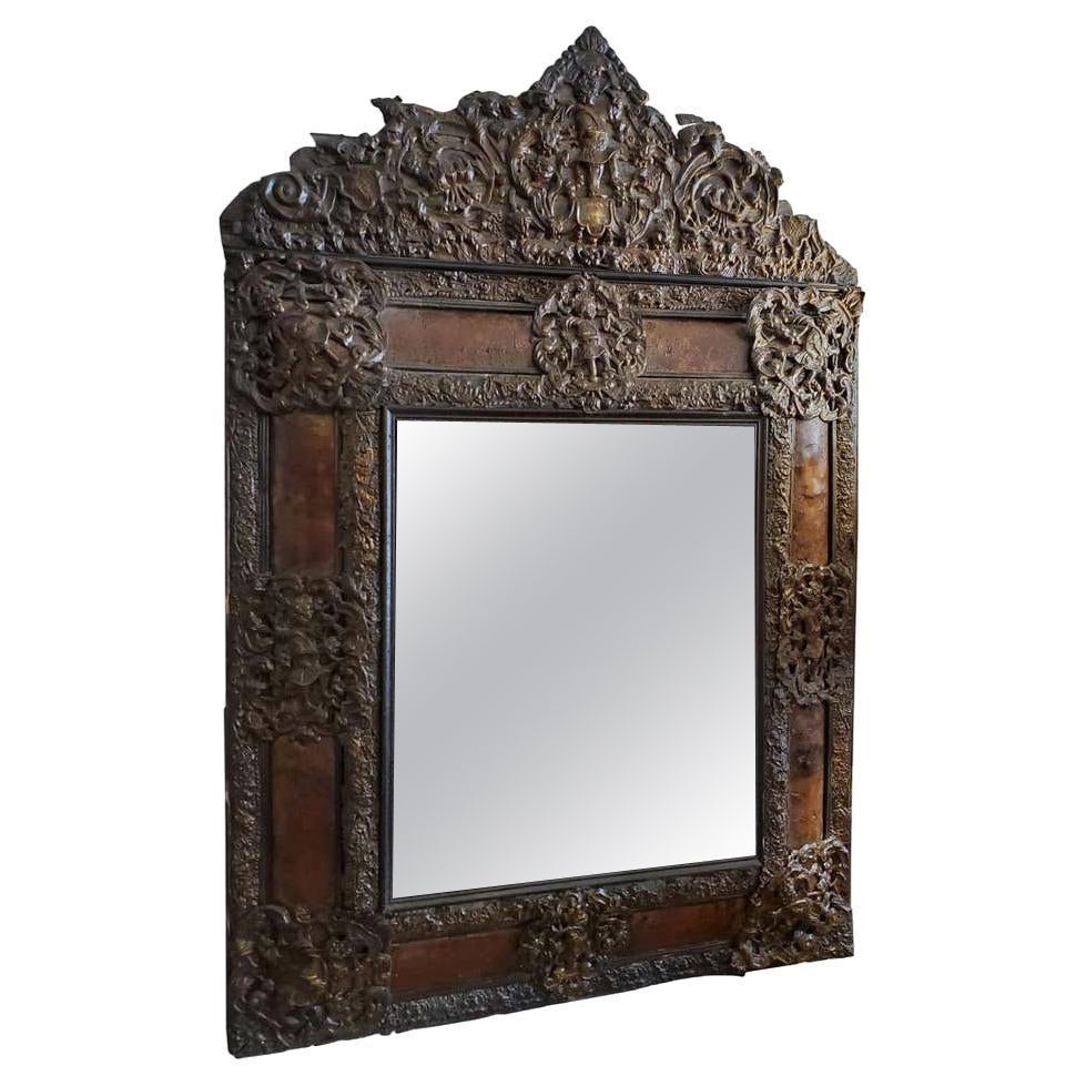Rare Late 17th Century Bead Work Mirror For Sale at 1stDibs | workmirror