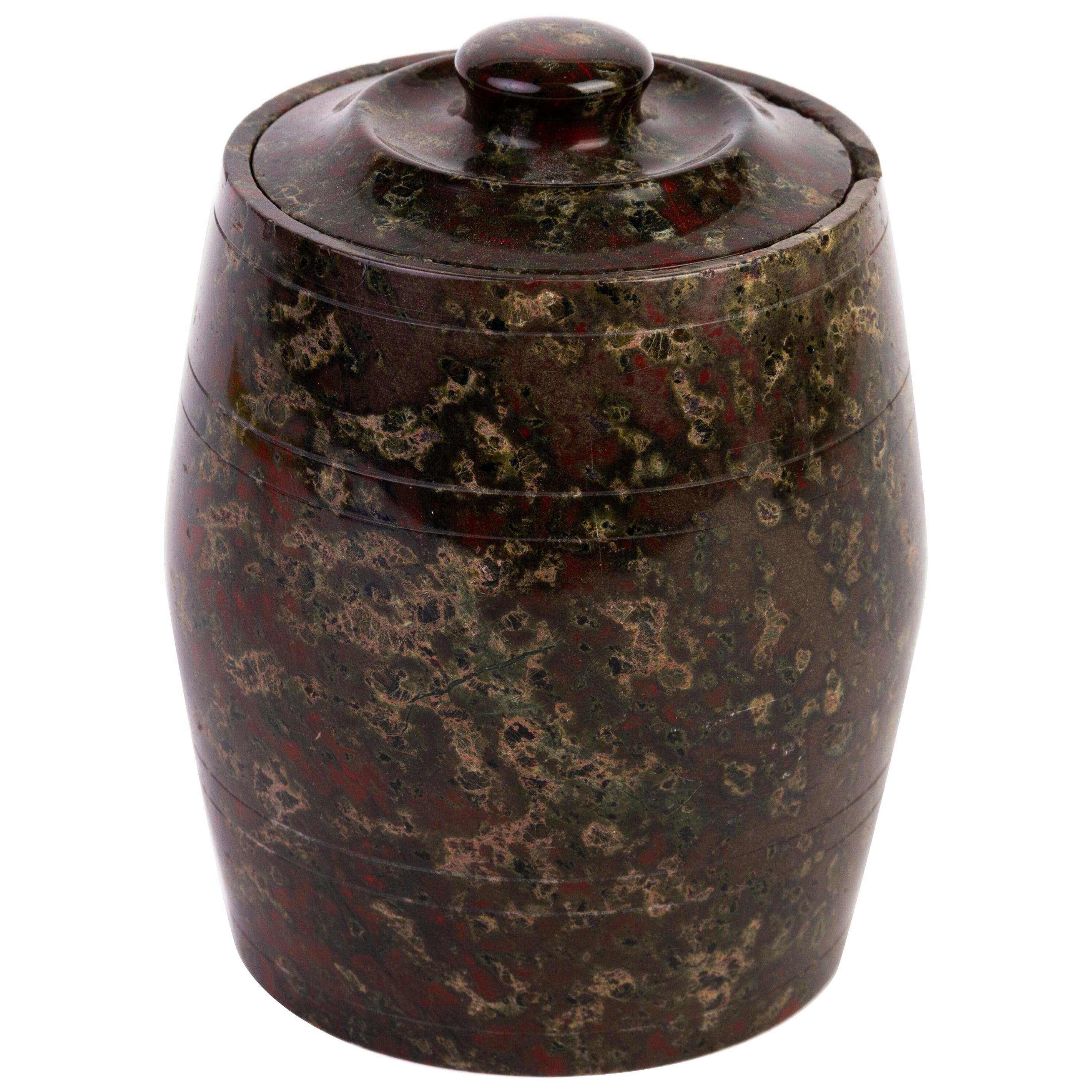 Victorian Agate Tobacco Jar 19th Century For Sale at 1stDibs
