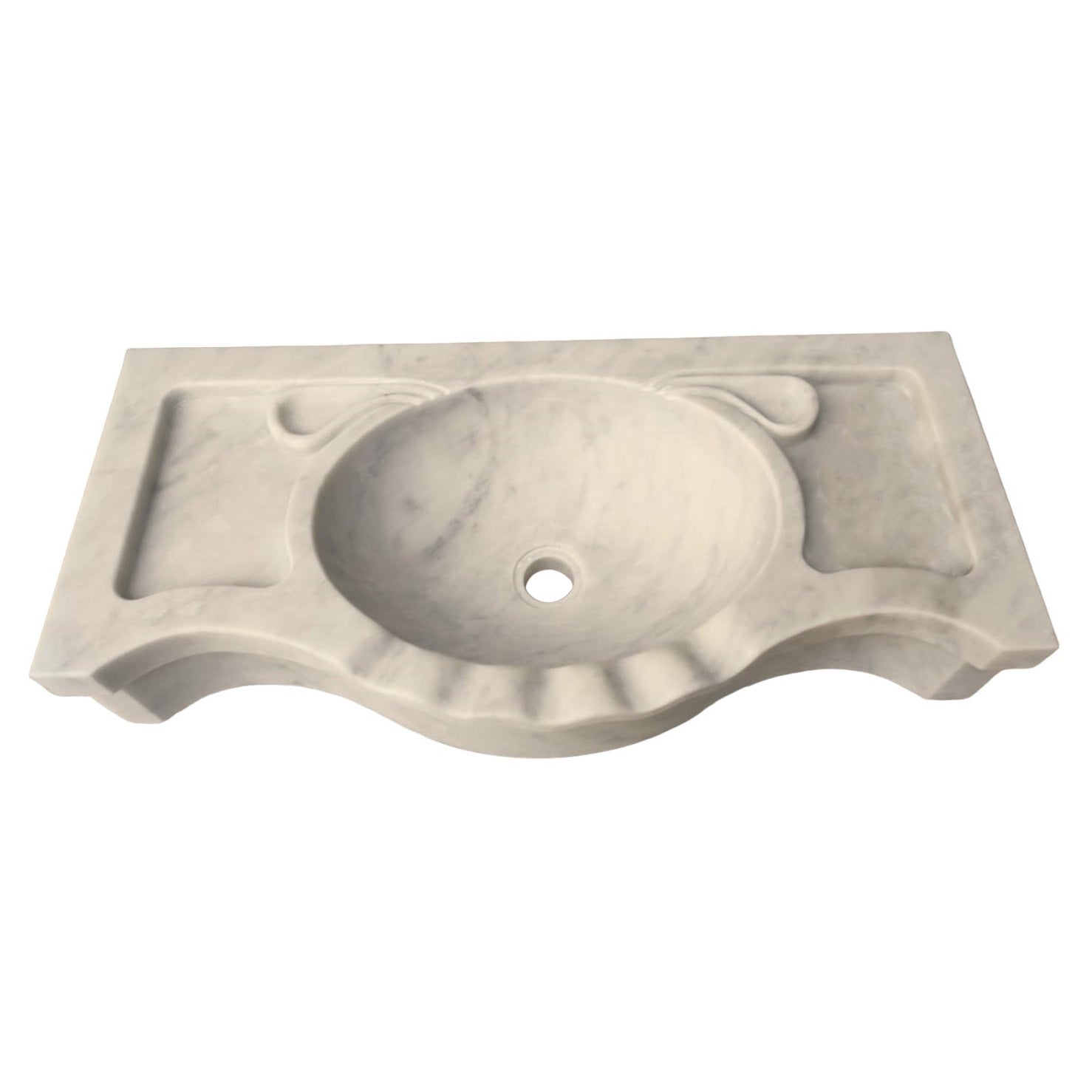 Classical Serpentine Marble Stone Sink Basin For Sale at 1stDibs