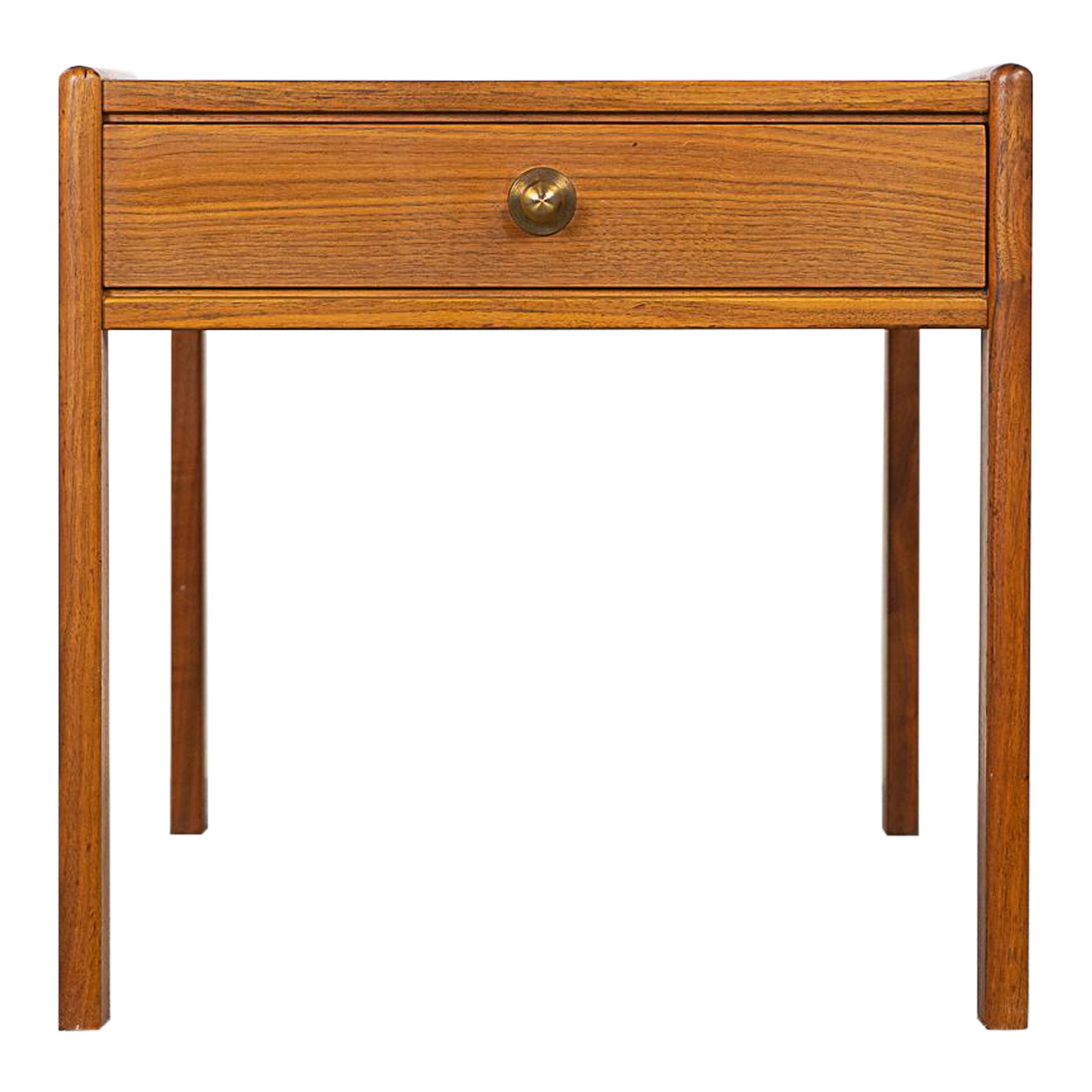 Minimal vintage teak coffee table For Sale at 1stDibs