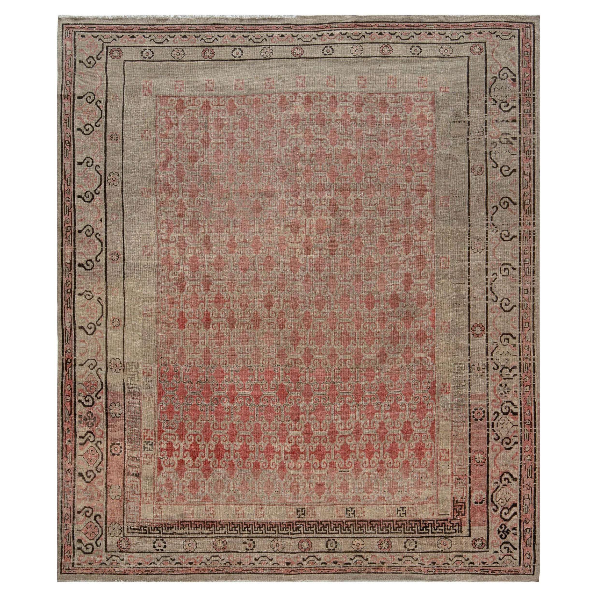 Vintage Bezalel Handmade Wool Rug For Sale at 1stDibs