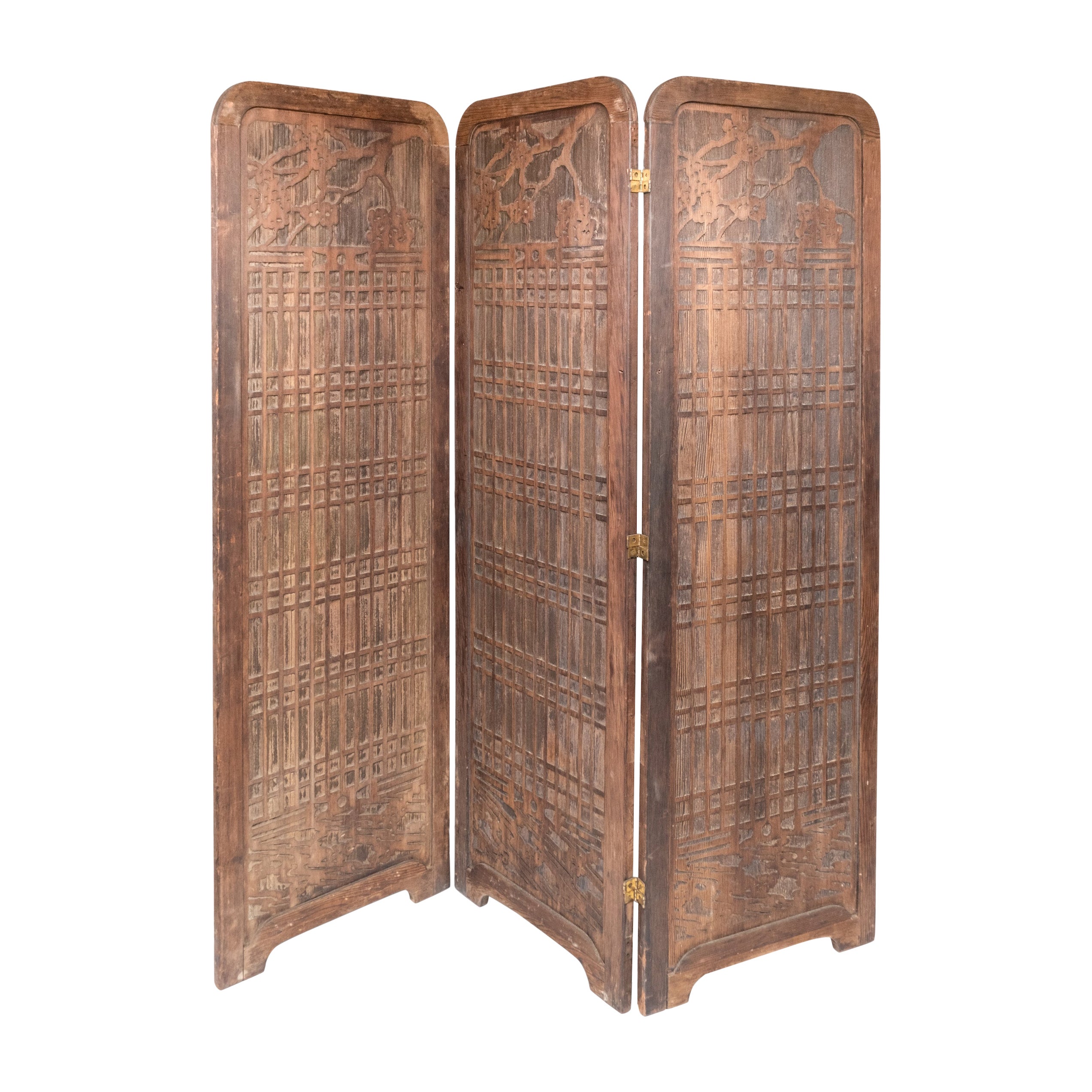 English Victorian Three-Panel Dressing Privacy Screen at 1stDibs ...