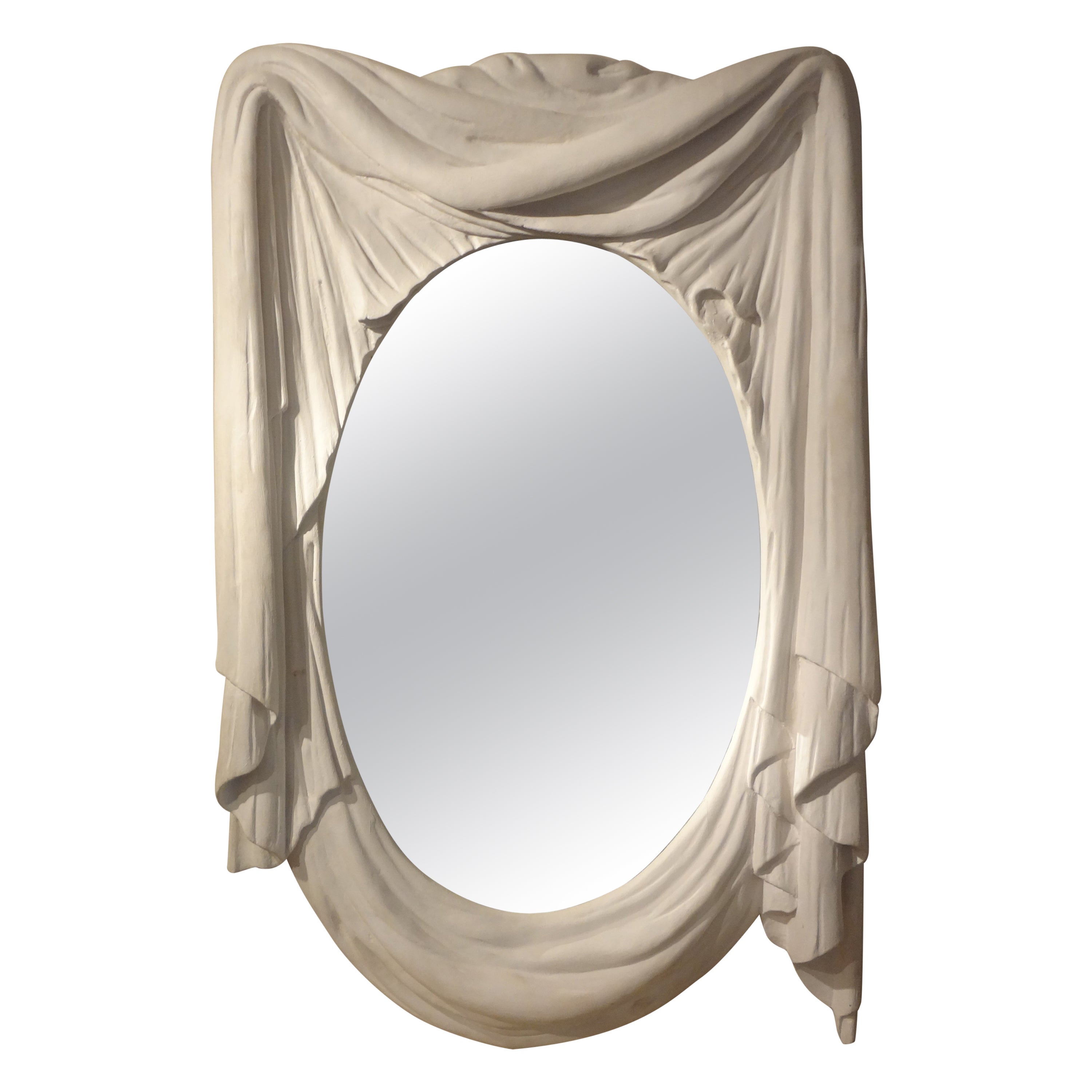 Fabulous Vintage Large Plaster Mirror in the Manner of Dorothy Draper ...