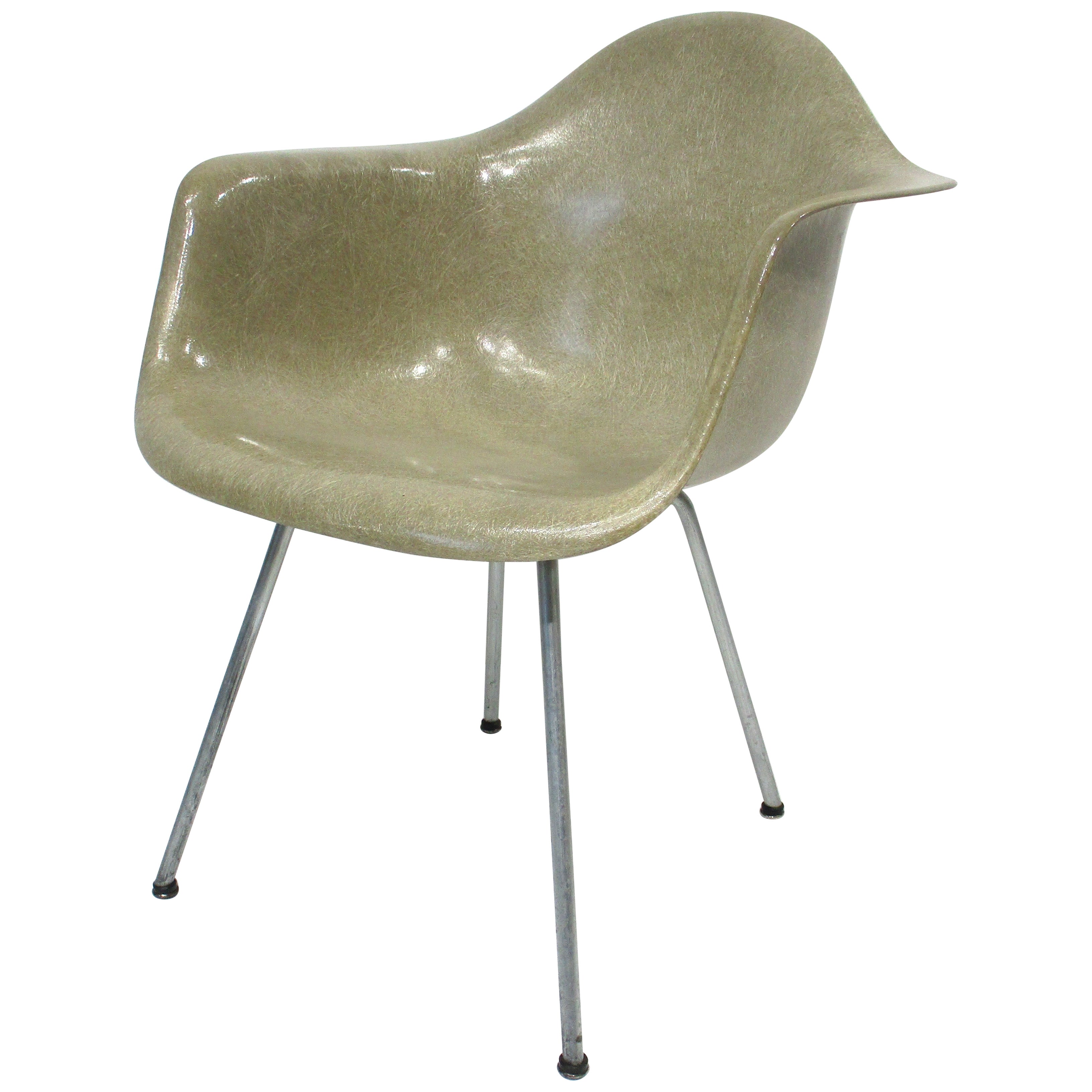 Early Eames Series 1 Rope Edge Arm Chair for Zenith Herman Miller For ...