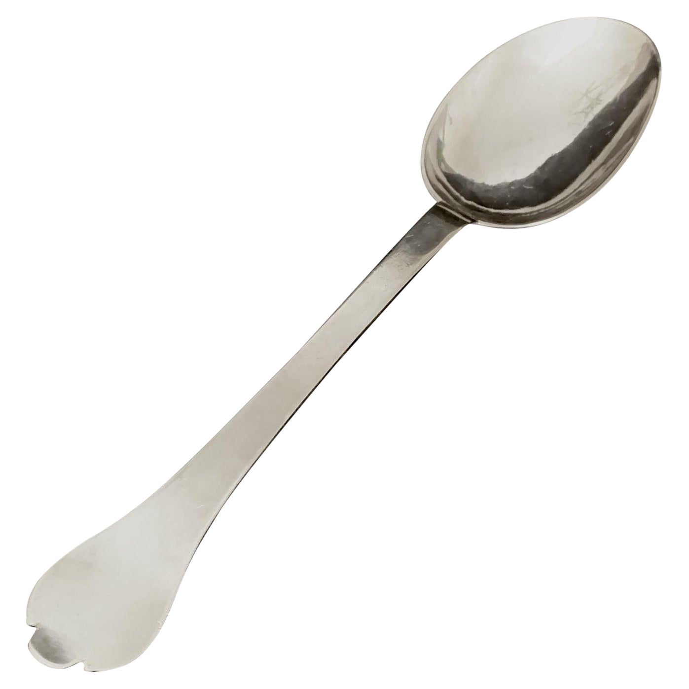 A Charles II Sterling Silver Trefid Spoon by John King London in 1683 ...