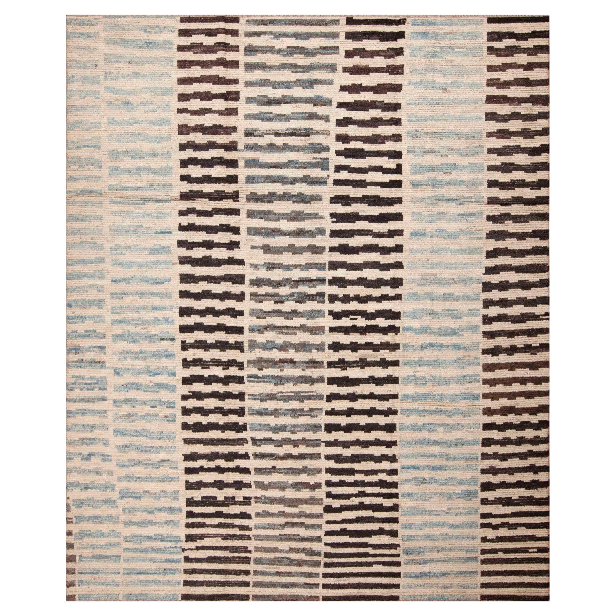 Nazmiyal Collection Neutral Cream Tribal Geometric Modern Area Rug 6'8 ...