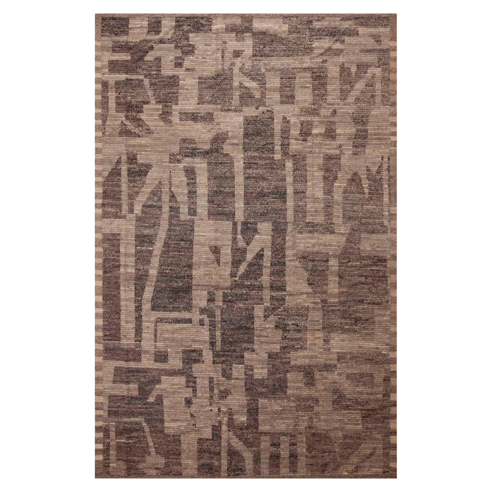 Nazmiyal Collection Tribal Geometric Grey Modern Room Size Rug 9'7" x ...
