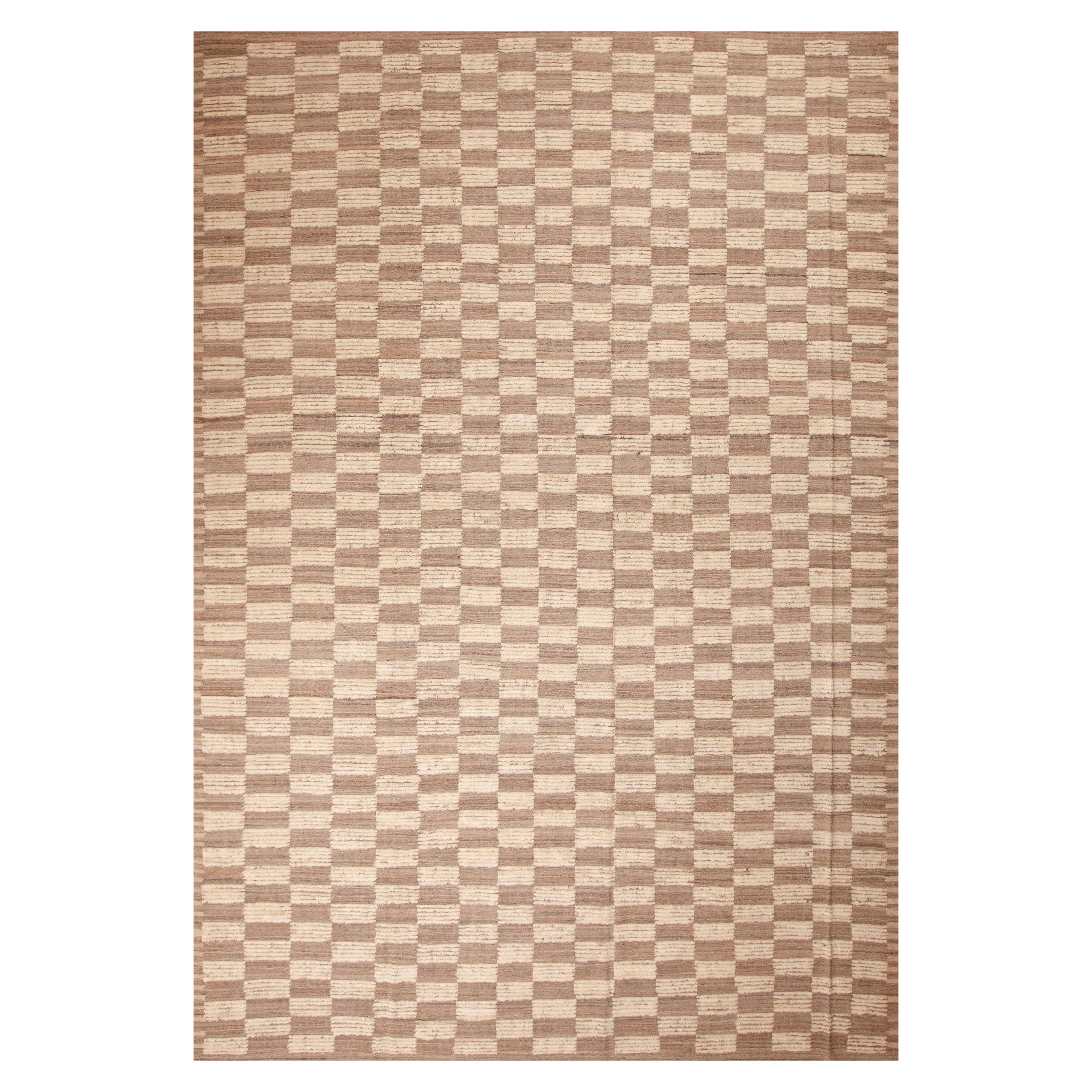 Nazmiyal Collection Checkerboard Patterned Contemporary Modern Rug 14'2 ...