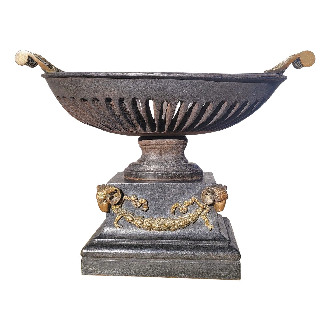 Very Large Cast Iron And Bronze Basin, Late 19th Century For Sale at ...