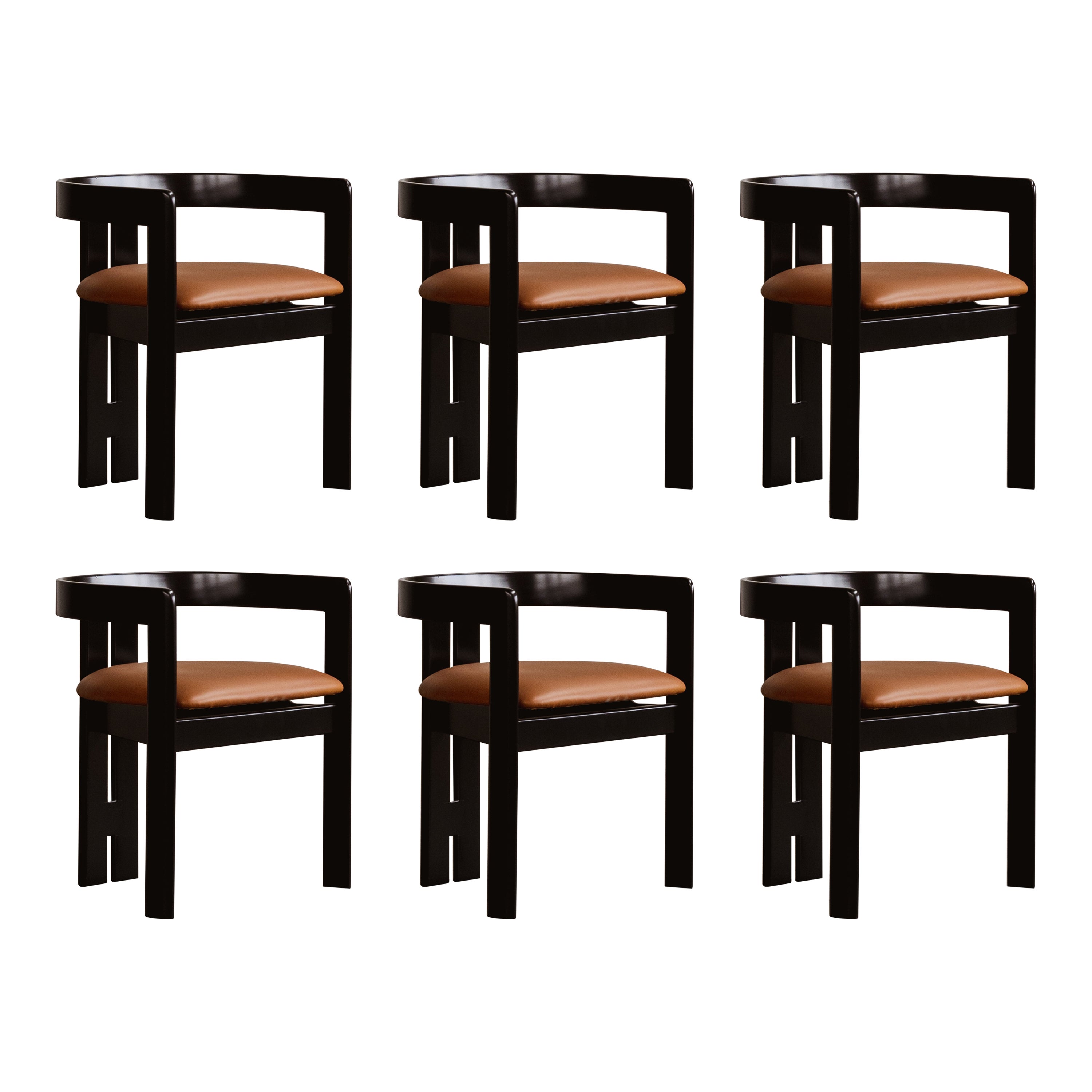 Tobia Scarpa “Pigreco” Dining Chairs for Gavina, 1960, Set of 6 For ...