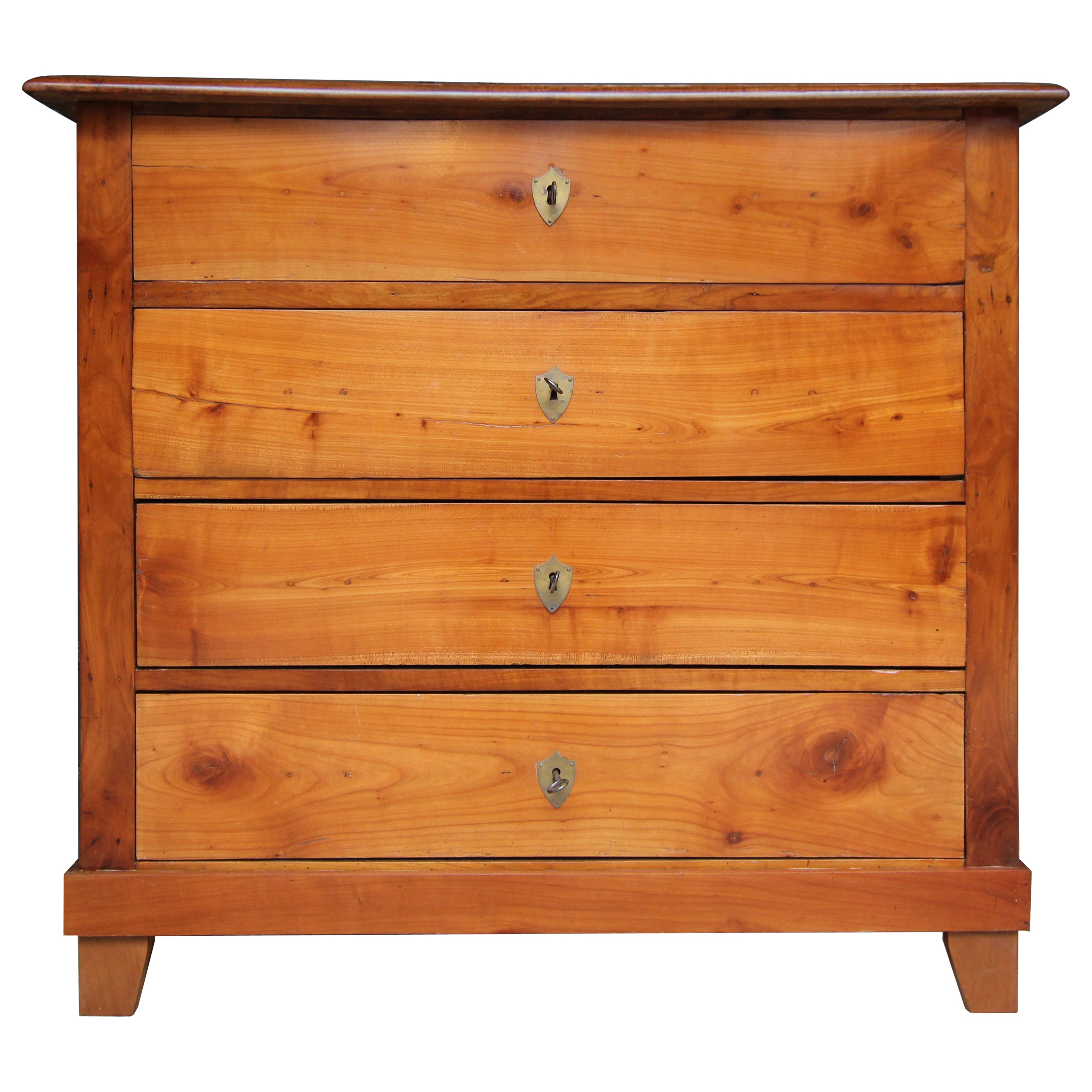 19th Century German Cherrywood Chest of Drawers For Sale at 1stDibs