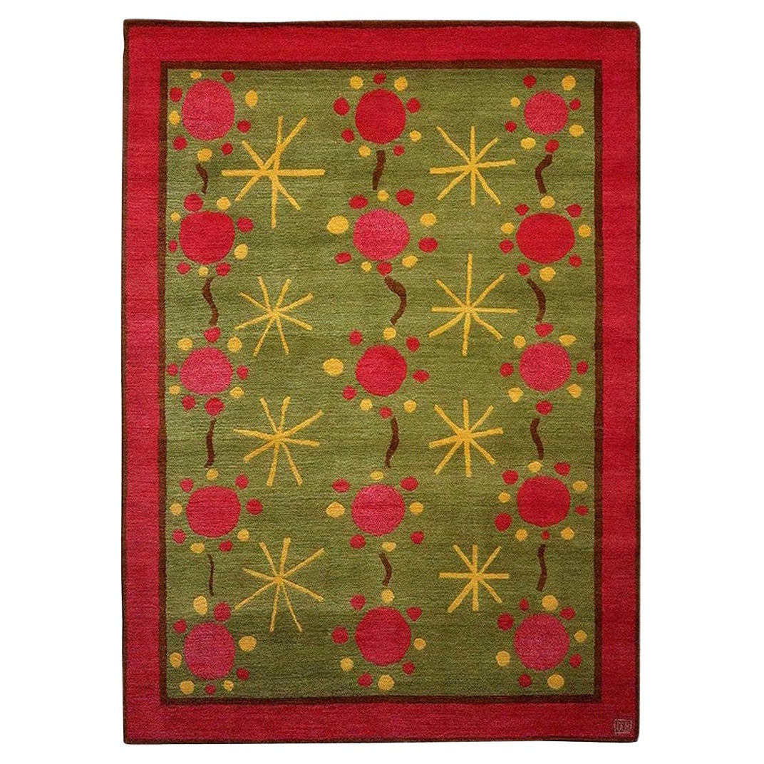 Large Mid-Century Modern Abstract Shag Rug at 1stDibs